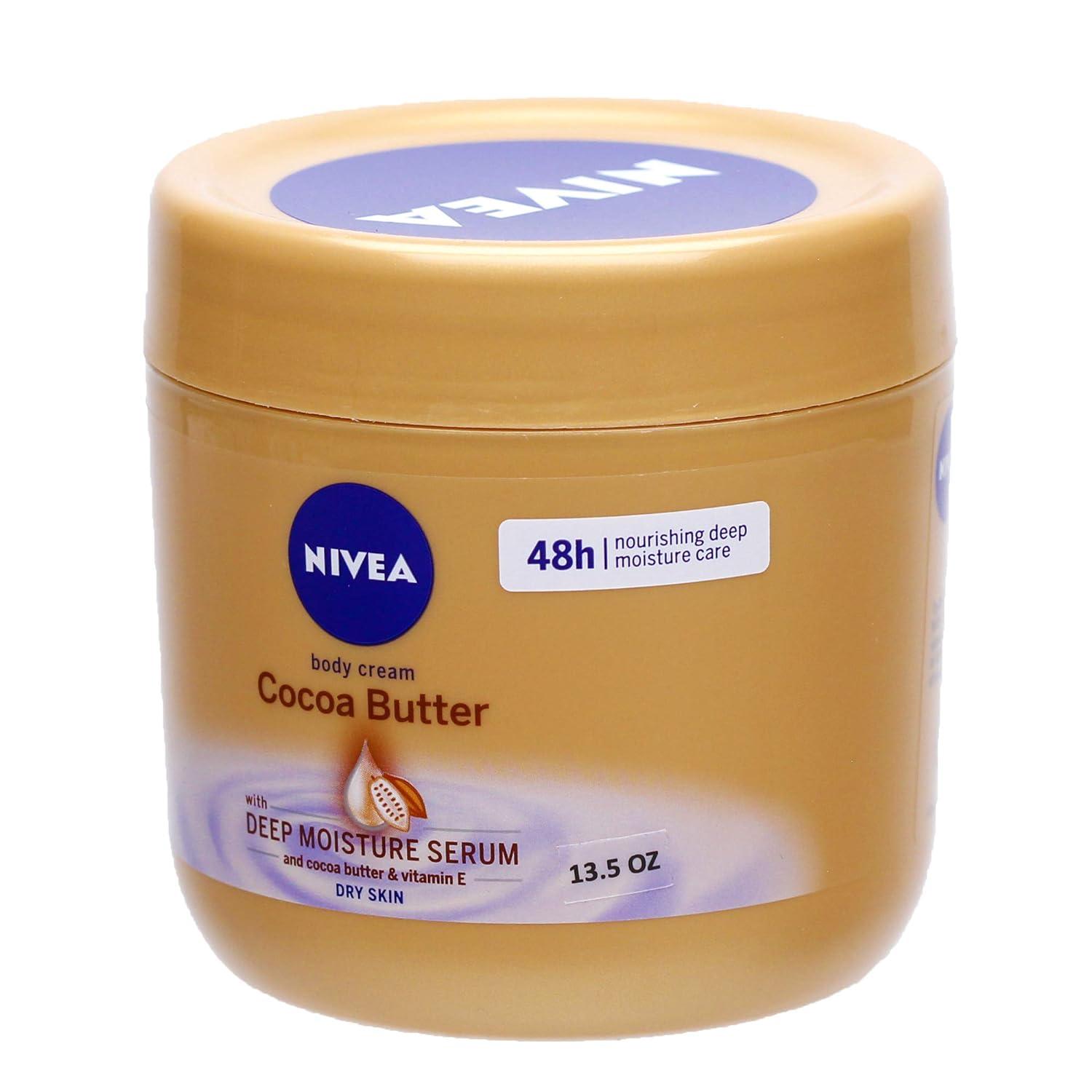 Nivea Cocoa Butter Body Cream for Dry Skin - 3 Pack (13.5 Fl Oz / 400 ...