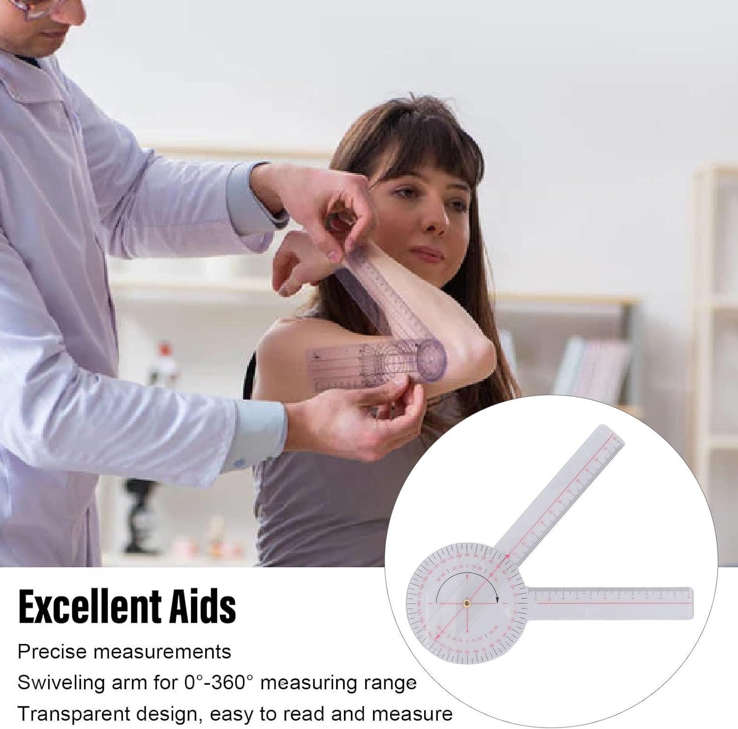 DKaony Physiotherapy Protractor Ruler Convenient Accurate Orthopedic ...