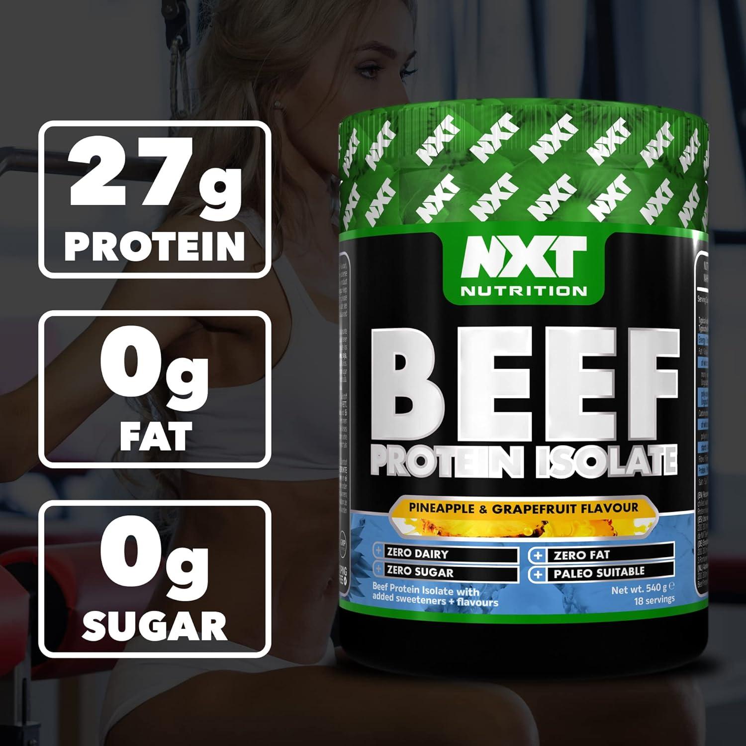 NXT Beef Protein Isolate 540g - High Protein Powder in Natural Amino ...