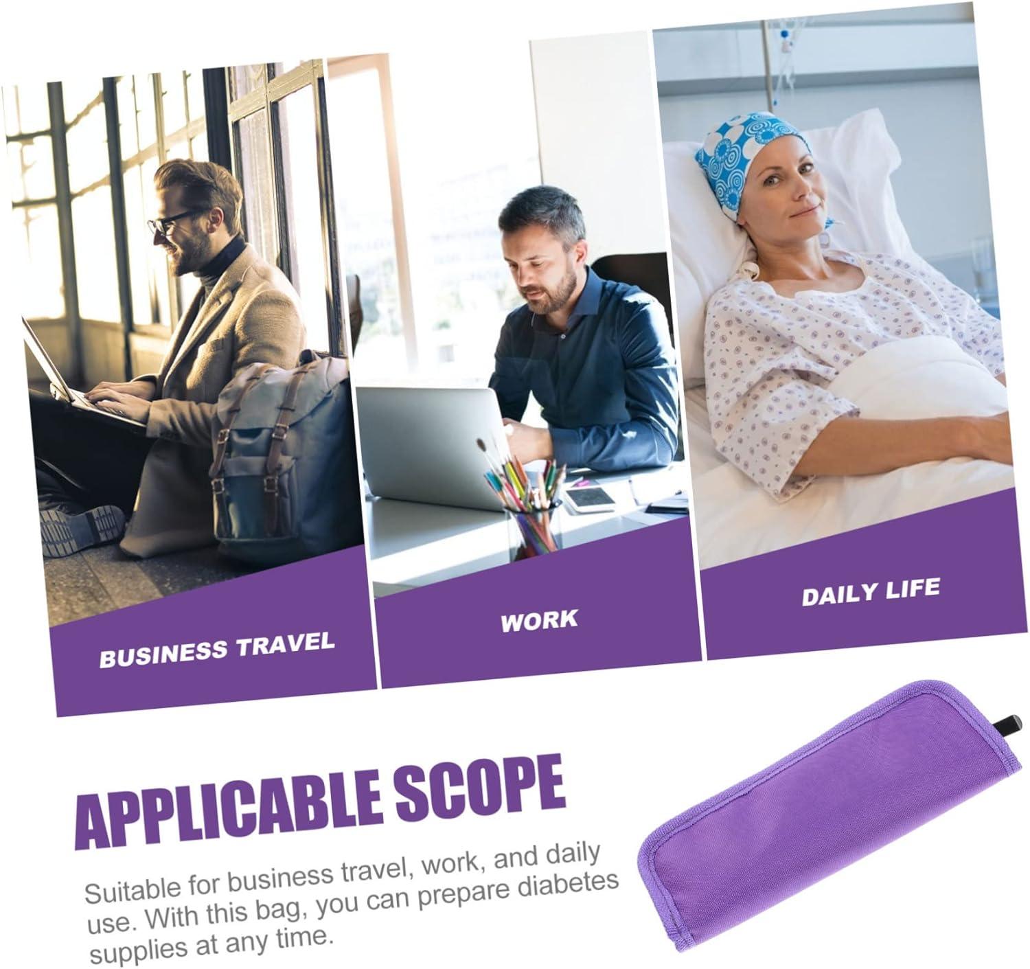 JEWEDECO Insulin Cooler Pack - Travel Storage Rack for Medications ...