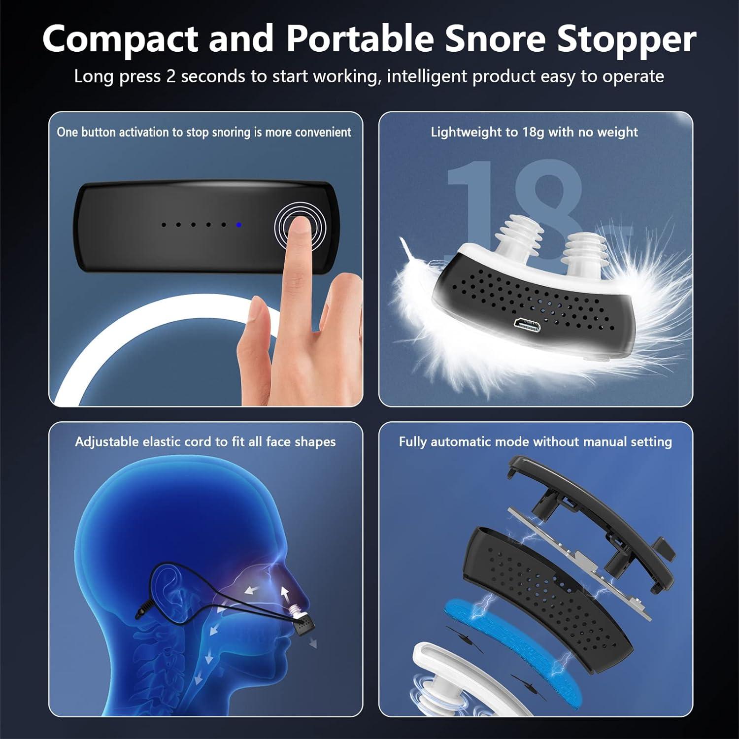 Smart Electric Anti Snoring Stopper - Double Eddy Current Device for ...