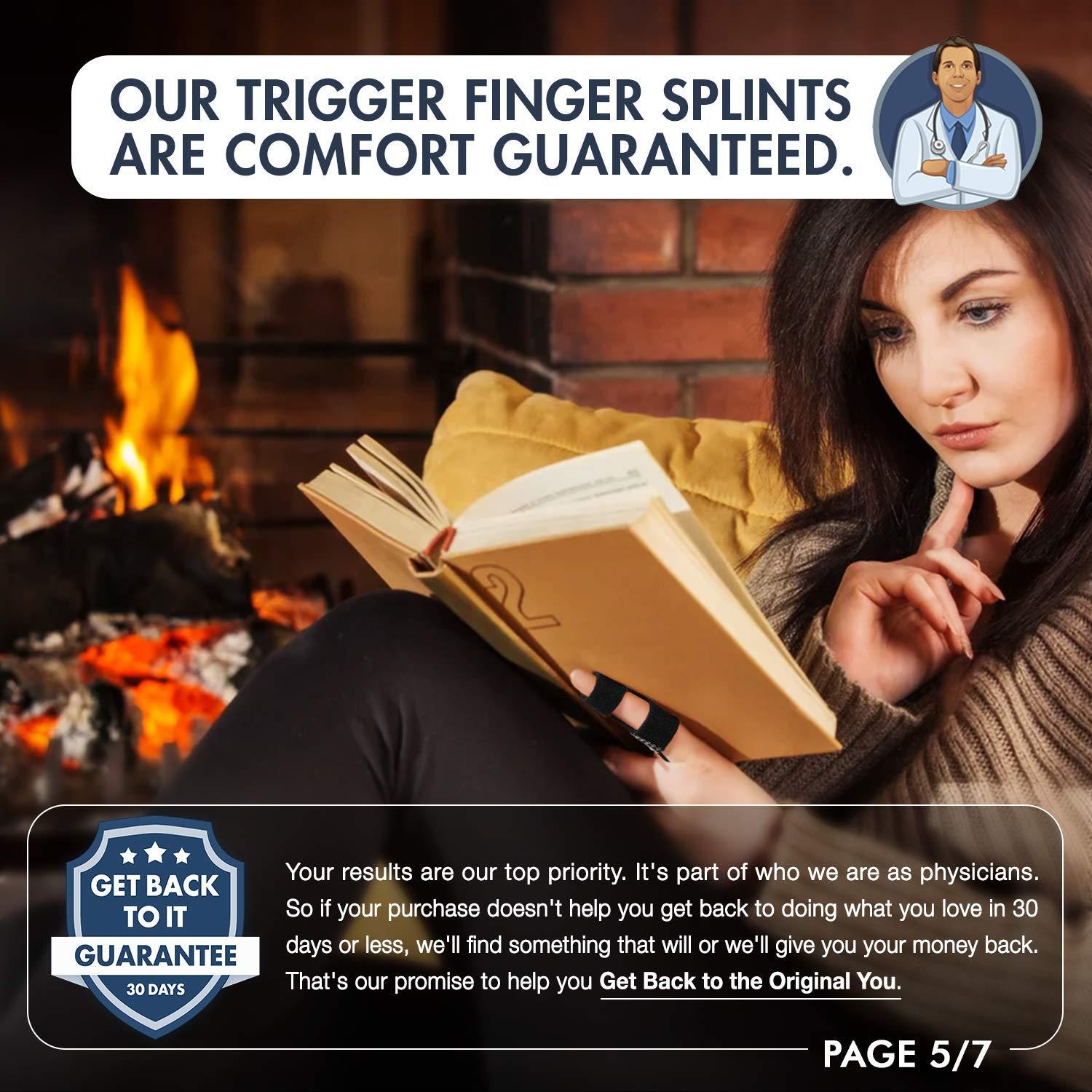 Dr. Frederick's Original Trigger Finger Splint - 2 Pieces - Fits Index ...