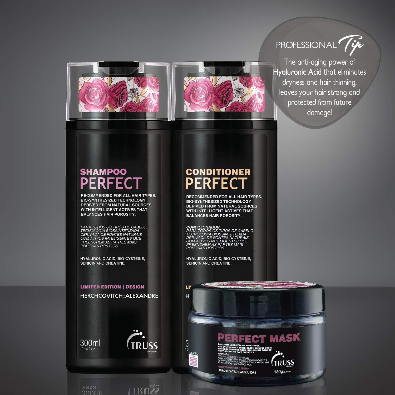 TRUSS Perfect Hair Mask Bundle with Collagen, Keratin & Hyaluronic Acid ...