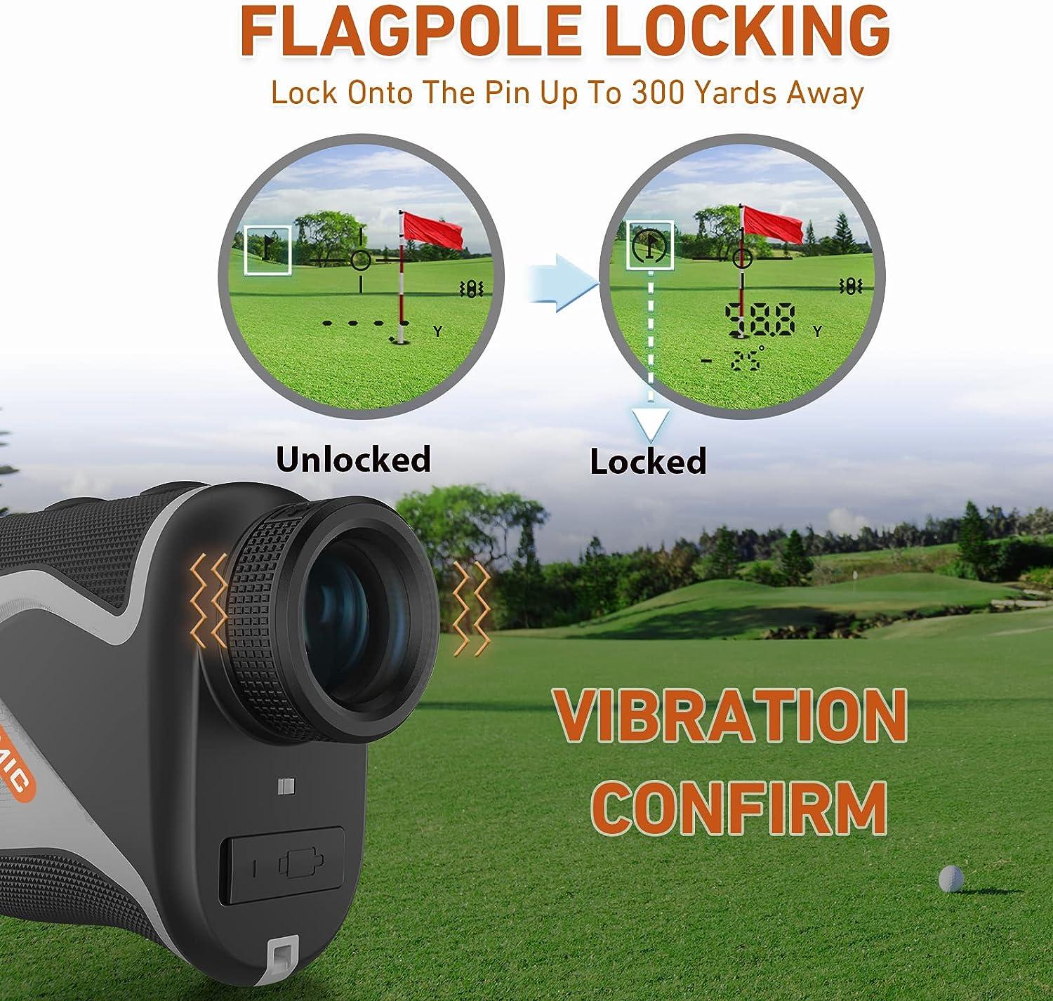 1100 Yards Golf Rangefinder with Slope & Type-C Recharging | Flag Lock ...