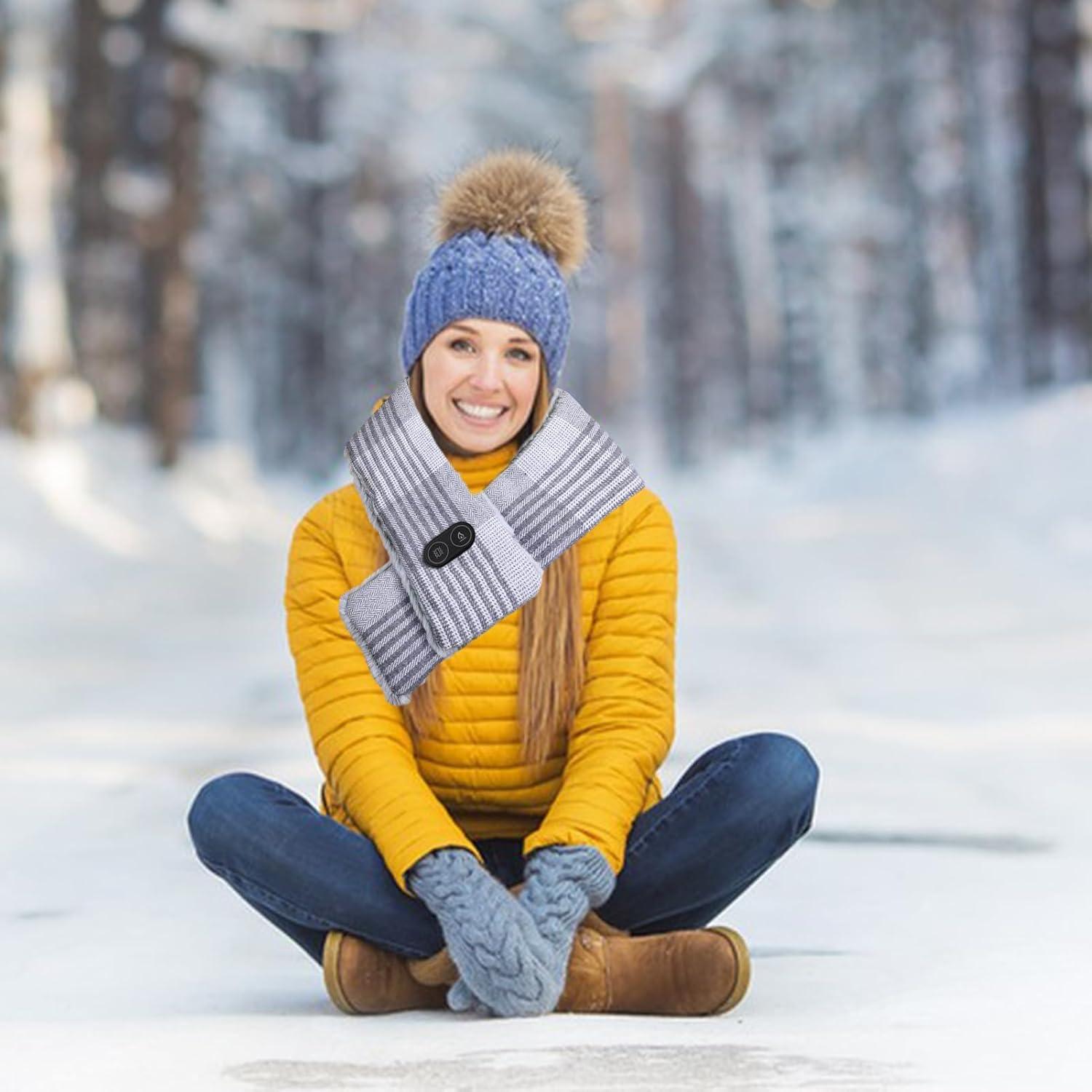 Vansza Neck Massage Device with Heat | Neck Heating Pillow & Bandage for Pain Relief ...