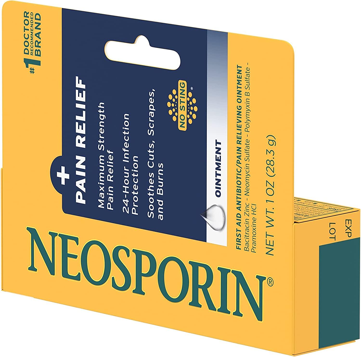 Neosporin Maximum-Strength Pain Relief Ointment - 1 oz (Pack of 1 ...
