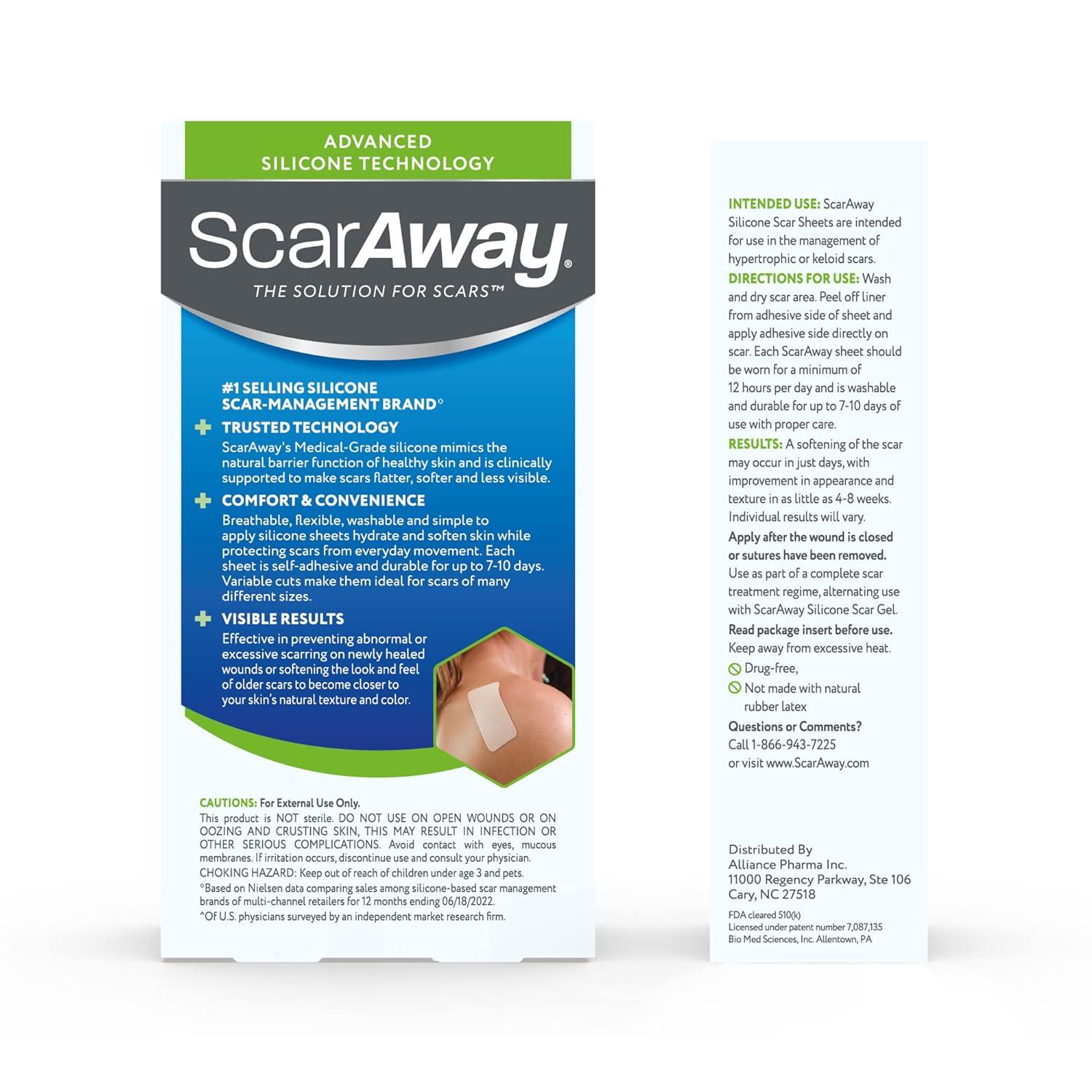 ScarAway Silicone Scar Sheets Variety Pack - Medical Grade Treatment ...