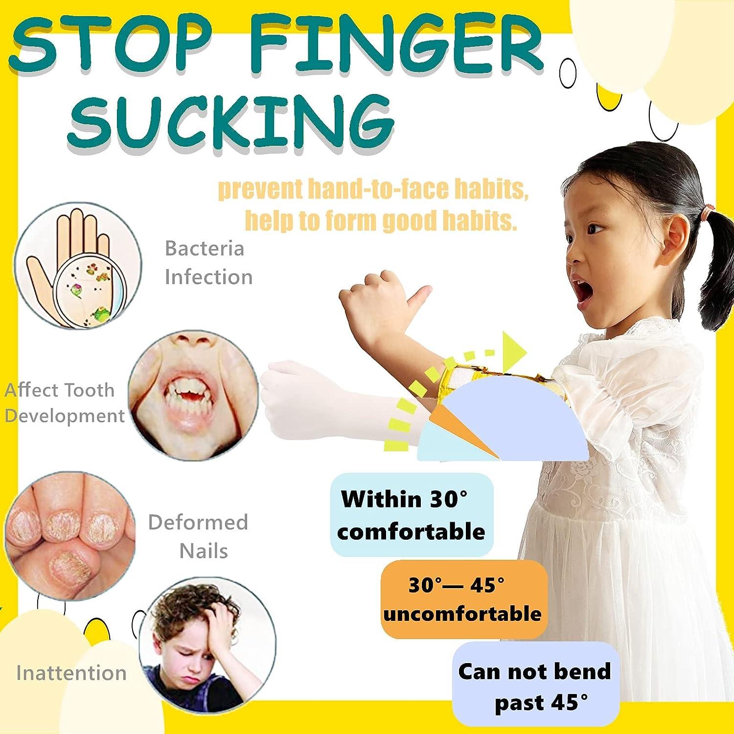 Heyshapeing Thumb Sucking Stop for Kids - Finger Guard Gloves for Nail ...