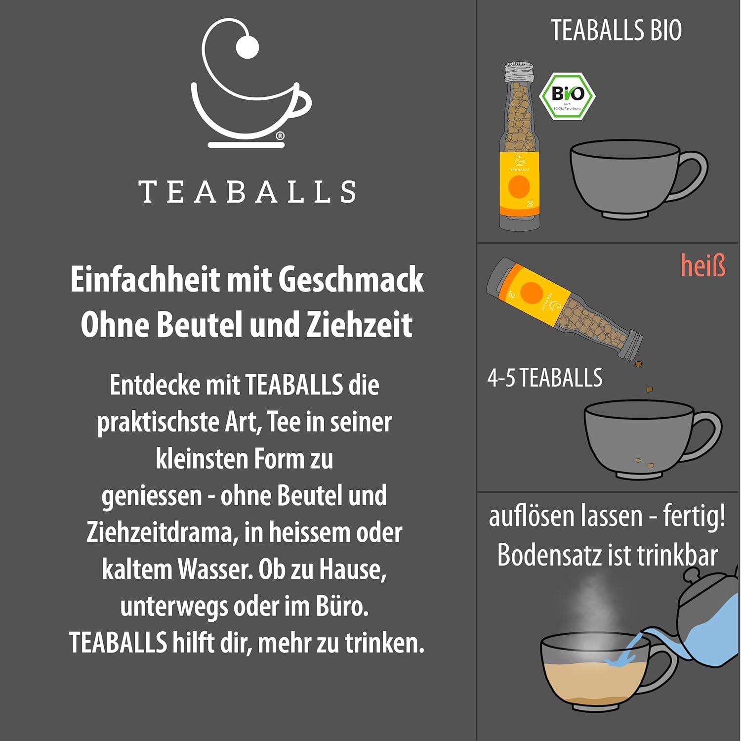 Buy Organic Teaballs Bio Tee Set - 5 Flavors: Ginger Turmeric Chai ...