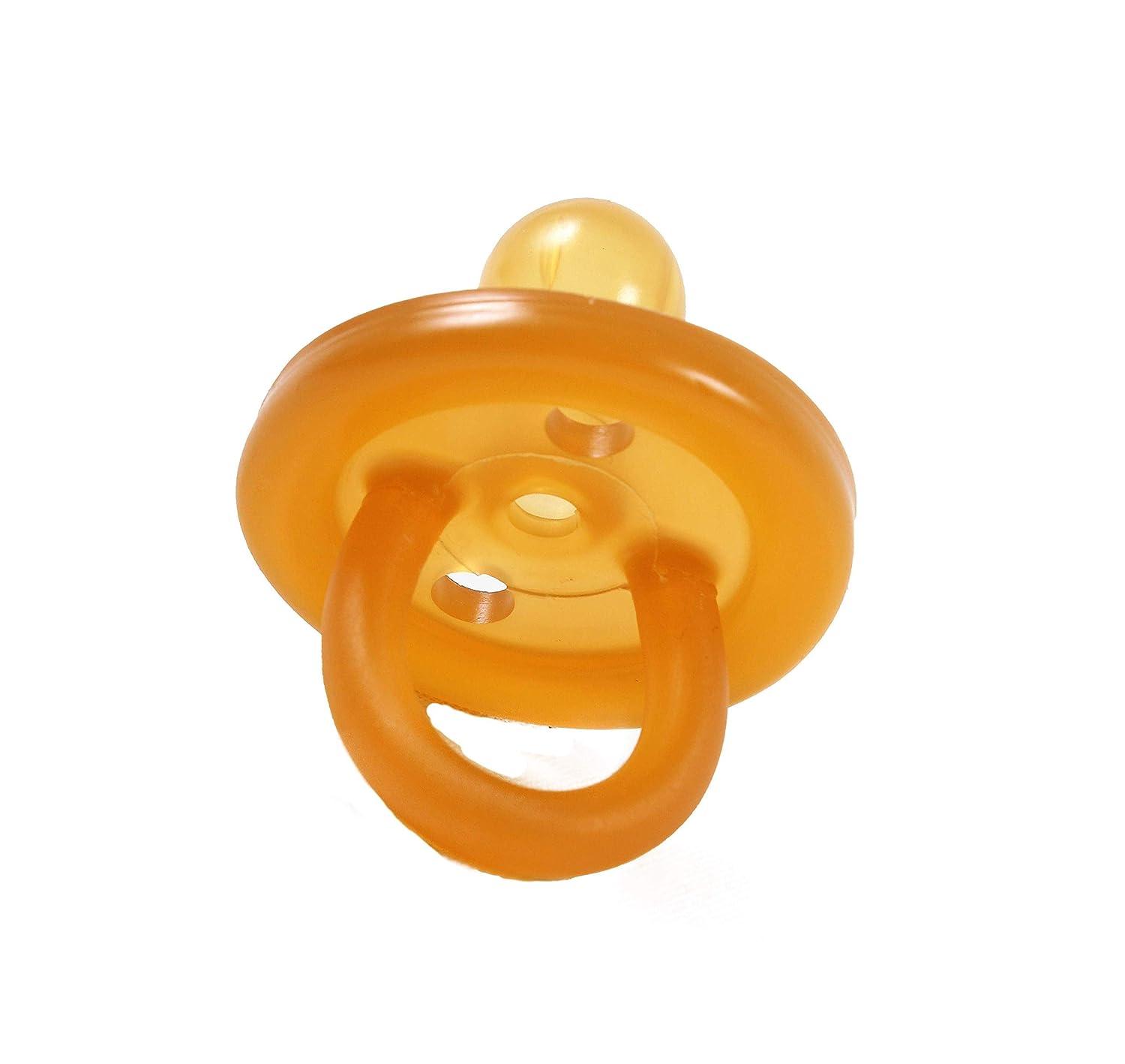 Sweetie Natural Rubber Pacifier - Round Shape, Size 12-18 Large, 1 ...