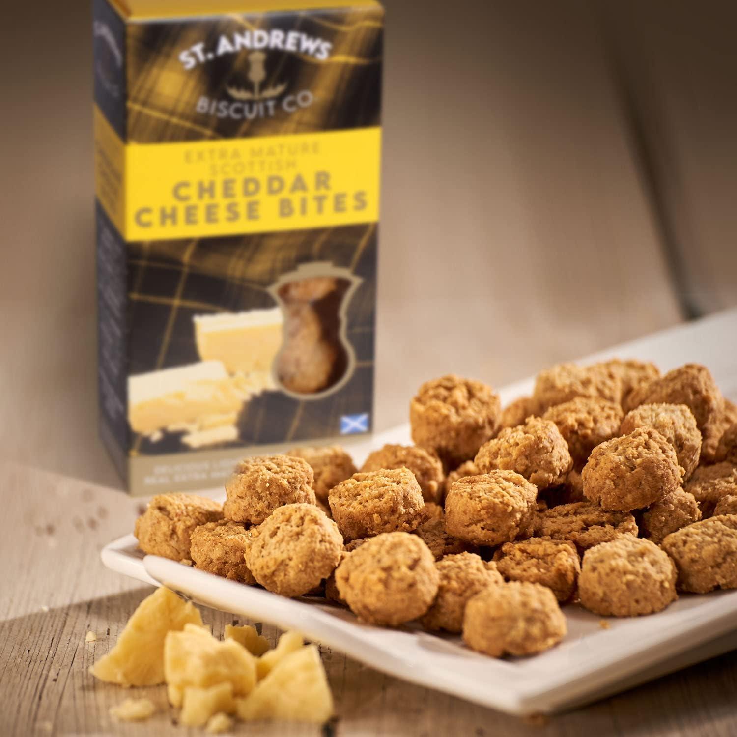 Scottish Cheddar Cheese Biscuits | 8 x 90g Boxes | Extra Mature Cheddar ...