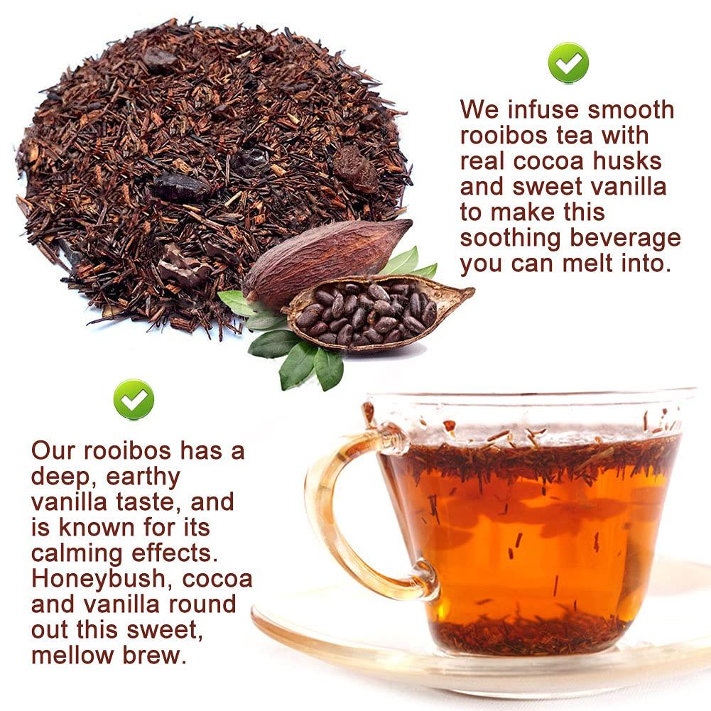 Premium Cocoa Rooibos Tea Blend - 70g Loose Leaf | Exotic Mixed Fruit ...