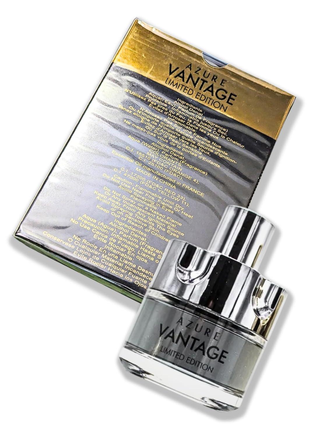 AZURE VANTAGE LIMITED EDITION POUR HOMME DESIGNER EDT 3.4 OZ. EAU DE ...