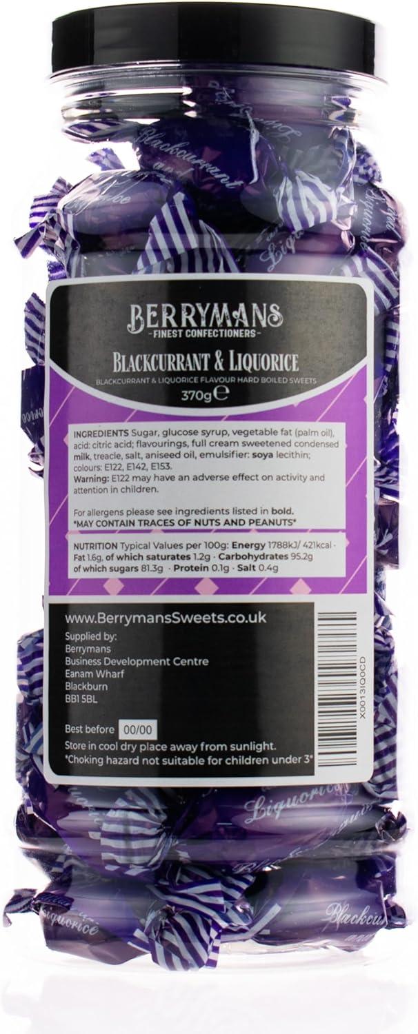 Original Blackcurrant & Liquorice Retro Boiled Sweets Gift Jar By ...