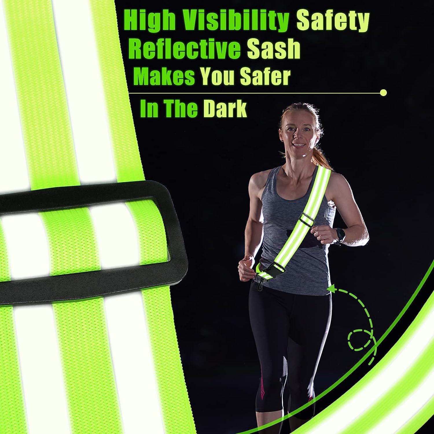 Saintrygo Reflective Sash & Jacket Set for High Visibility Safety ...