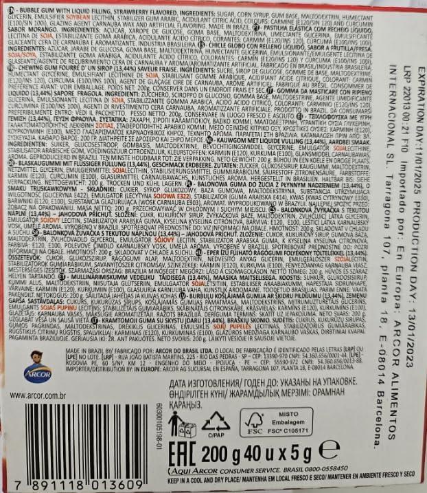 POOSH! - Bubble Gum Strawberry Flavor Filling (Pack of 40) | Buy Now ...