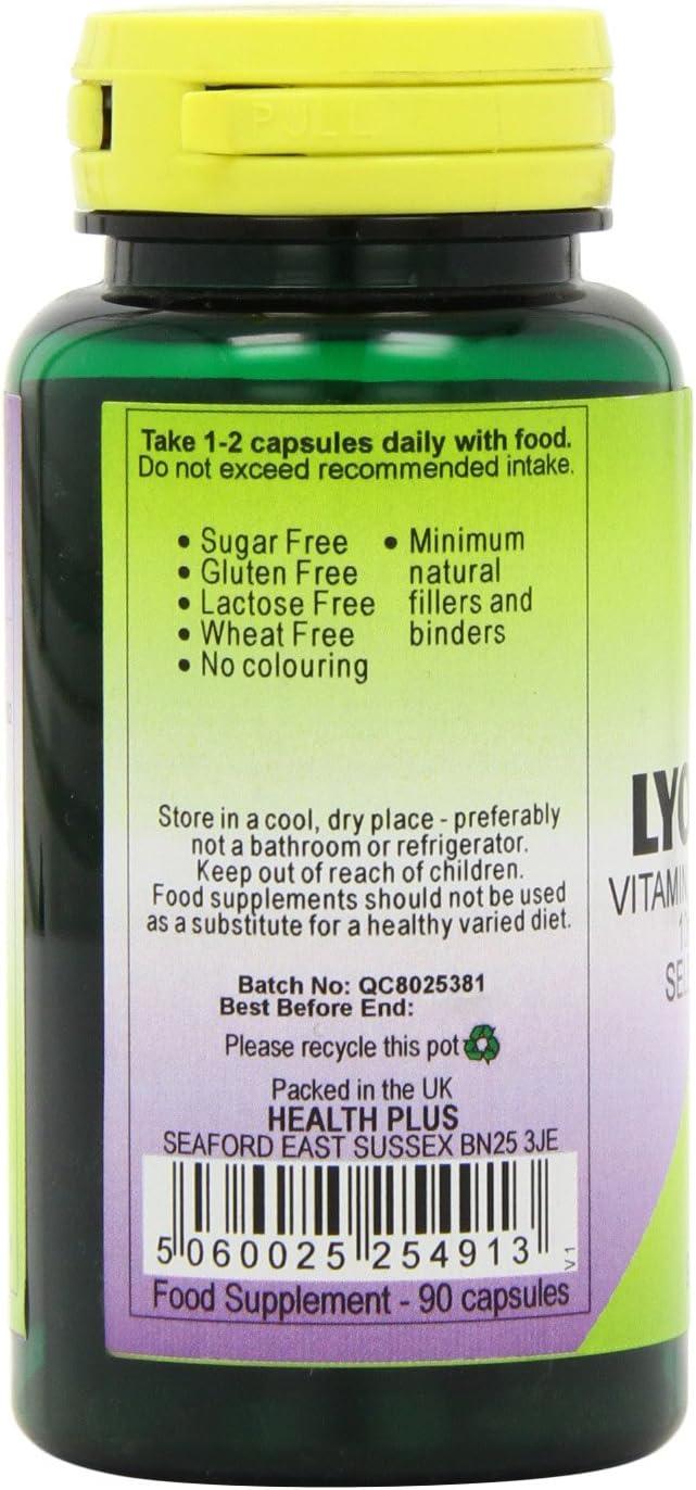 Health Plus Lycopene Plus 10mg Men's Health Supplement - 90 Gelatin ...