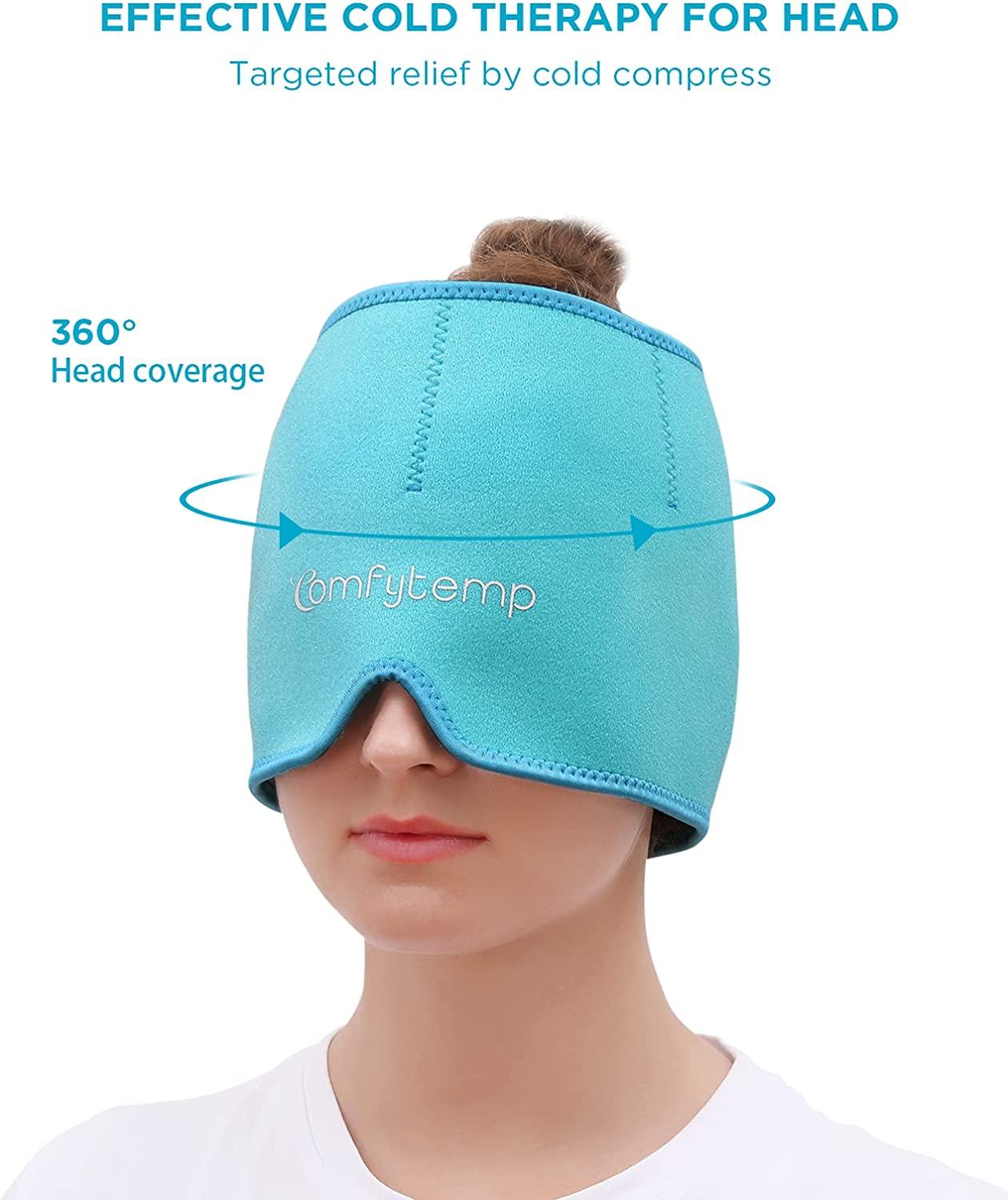 Comfytemp Migraine Relief Hat Reusable Cold Therapy Cap For Headaches