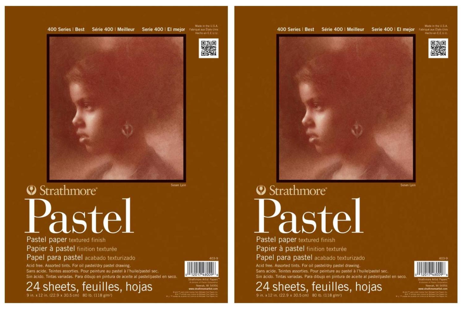 2-Pack Strathmore 400 Series Pastel Pad Assorted Colors 9x12 - 24 ...