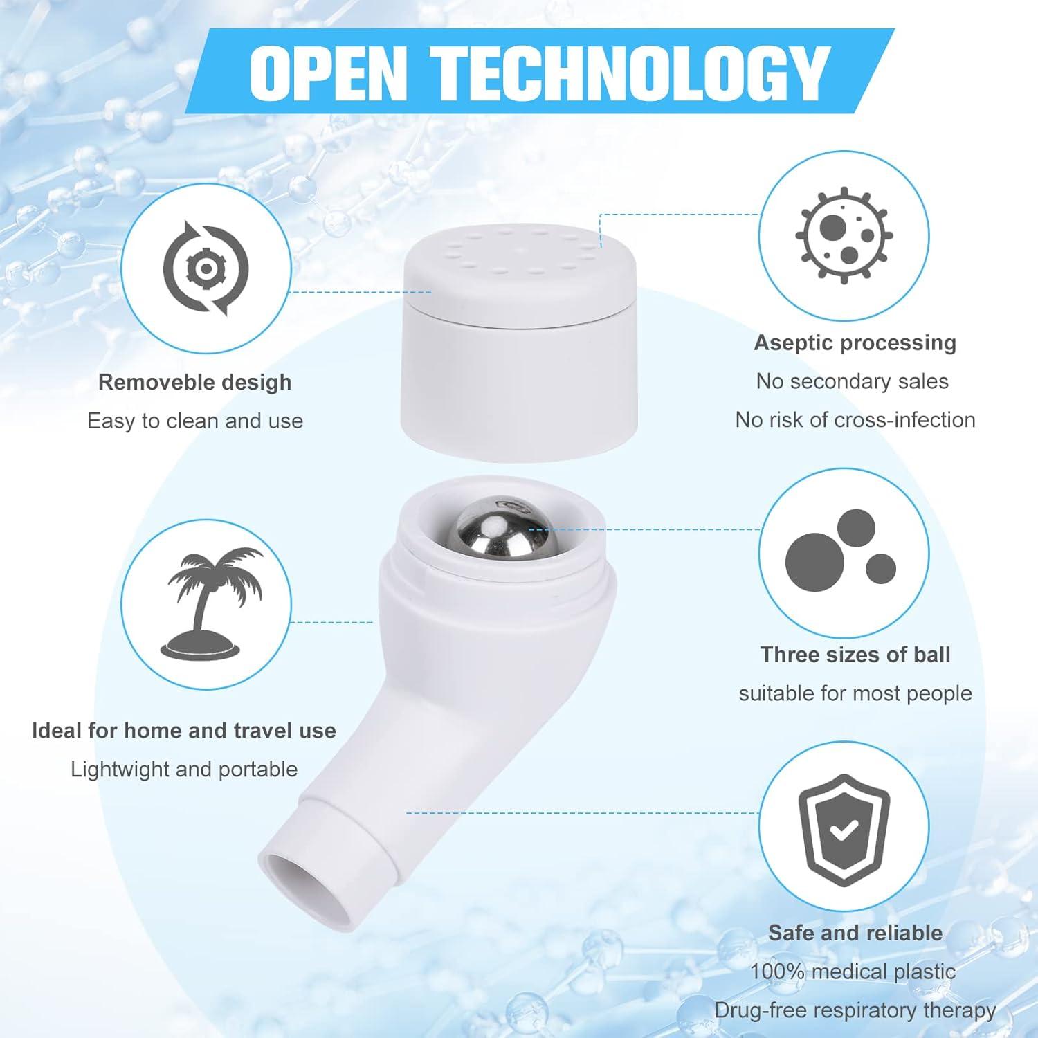 Breathing Exercise Device for Lungs - Drug-Free Lung Exerciser with ...
