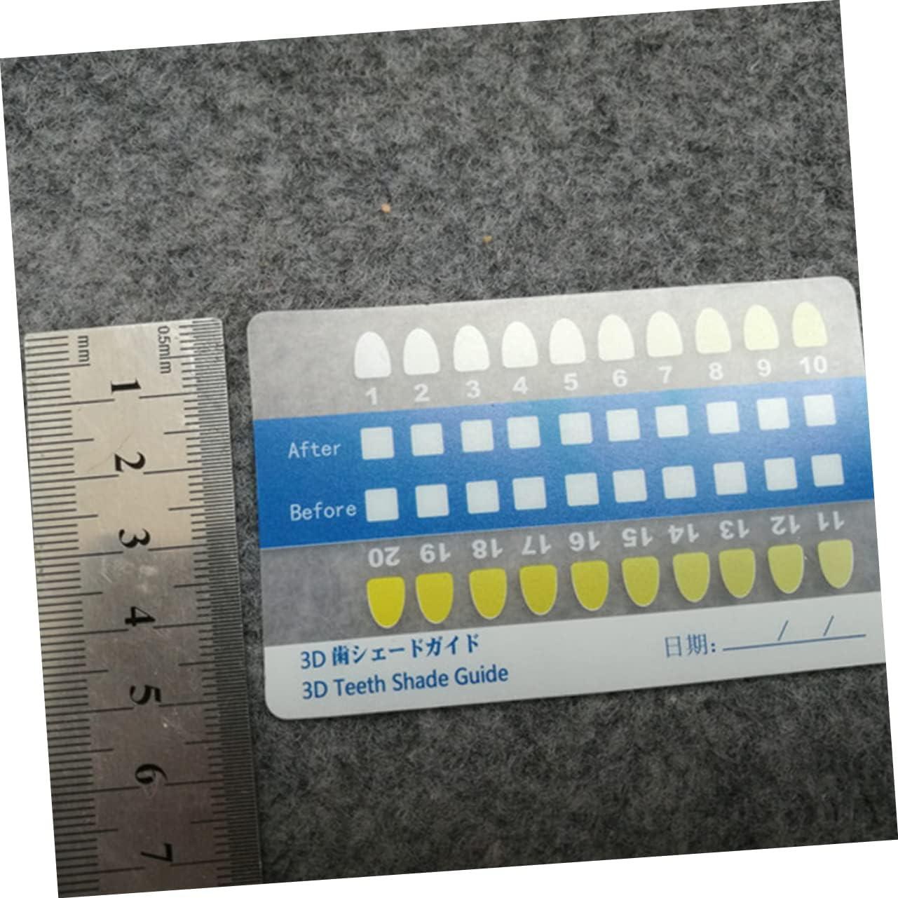 Clispeed Tooth Color Card - 20 Piece Set for Accurate Tooth Shade ...