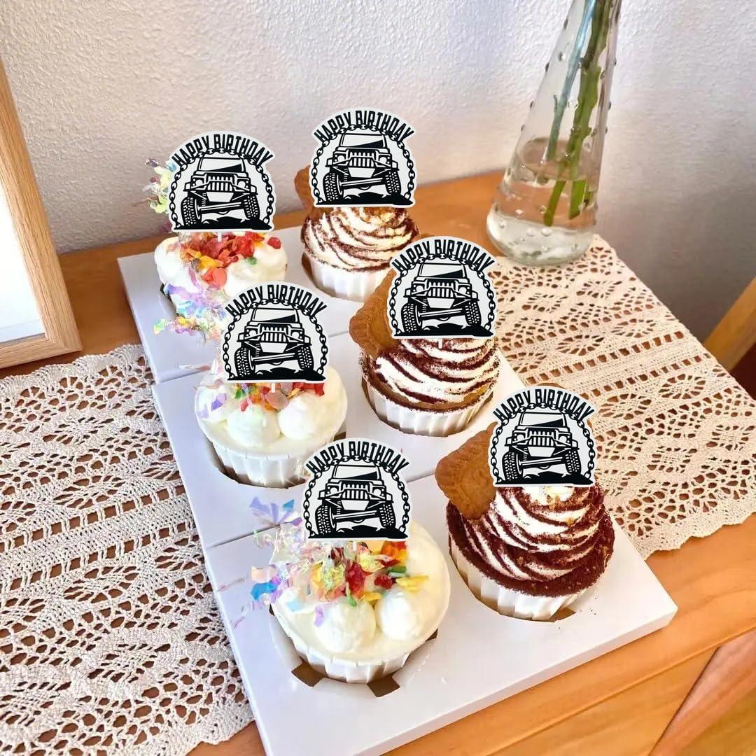 Pickup Cupcake Topper 24Pcs Off-road Vehicle Cupcake Topper SUV ...
