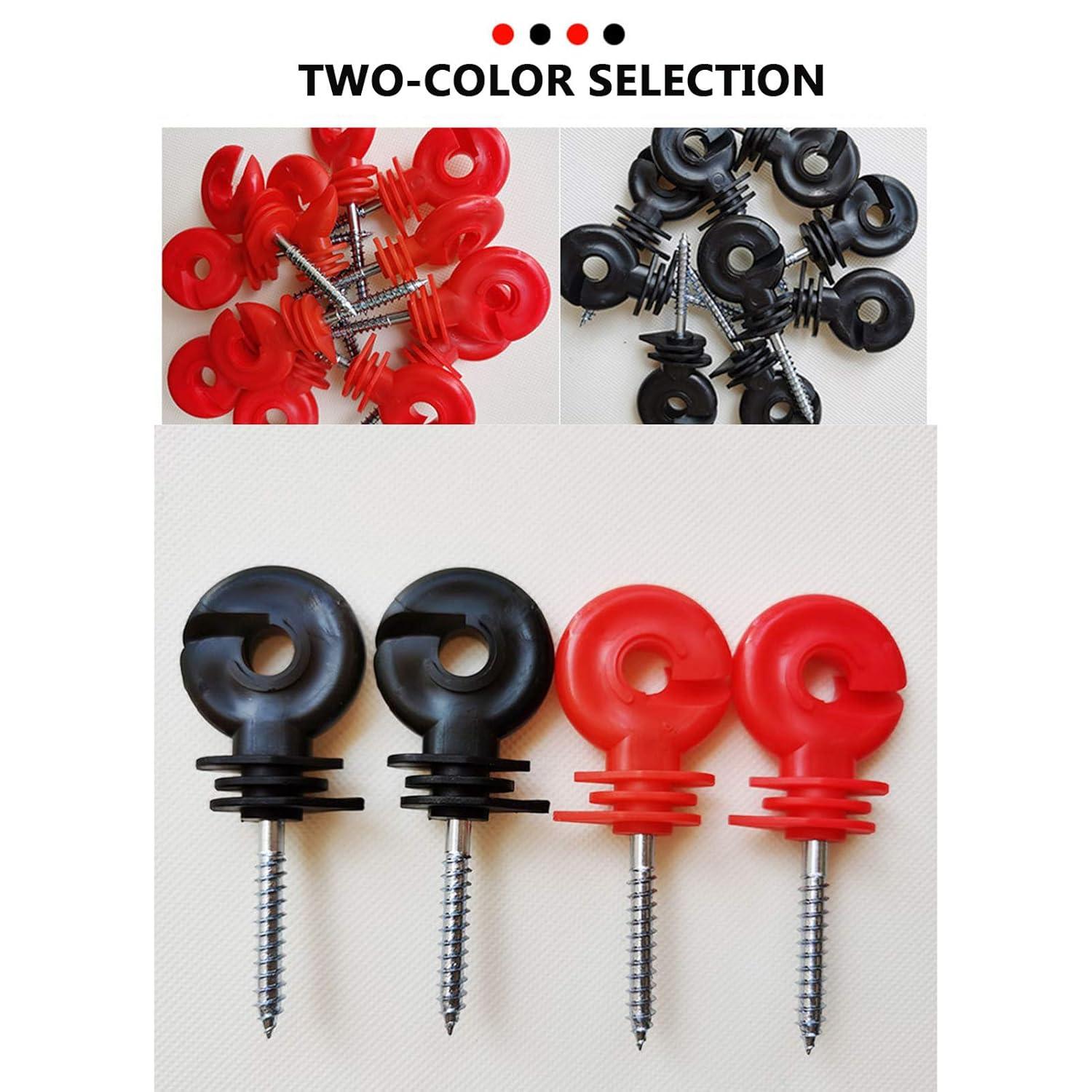 Buy CUKOL 20 PCS Black Isolator Ring for Pasture Fencing - Durable ...