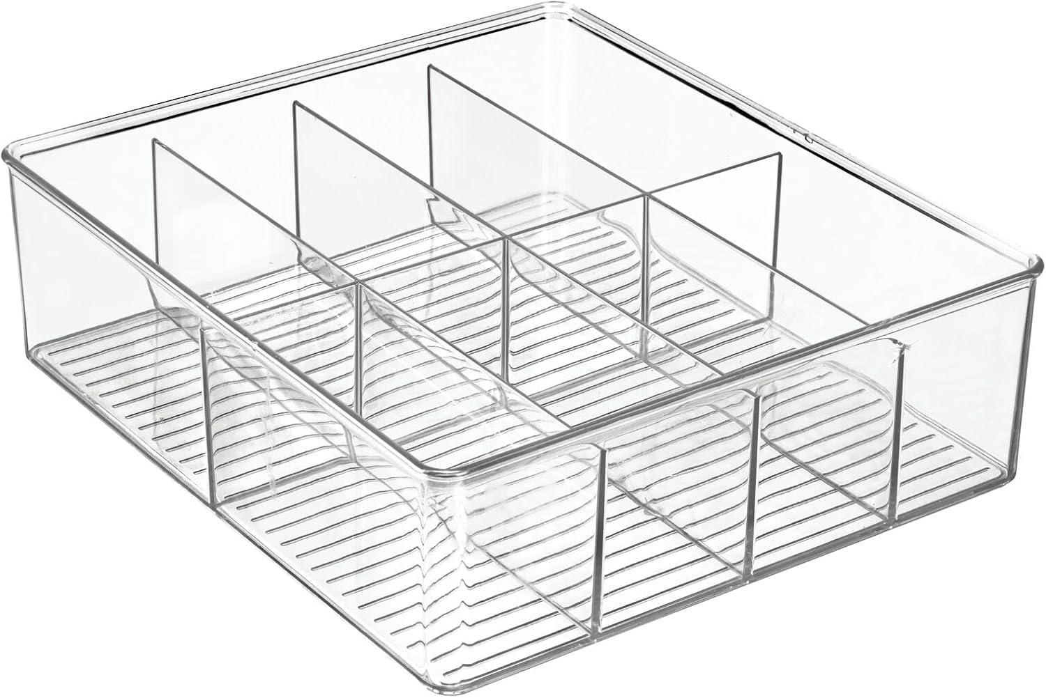 MDesign Kitchen Storage Box - 8-Compartment Cabinet Organizer for Food ...