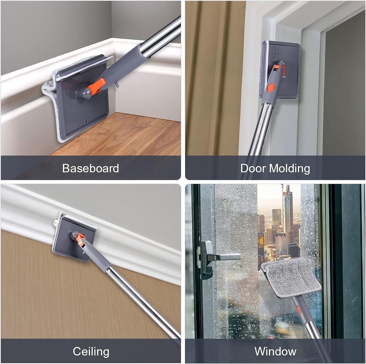 ROKOXIN Baseboard Cleaner Tool with Long Handle | Mop for Baseboard ...