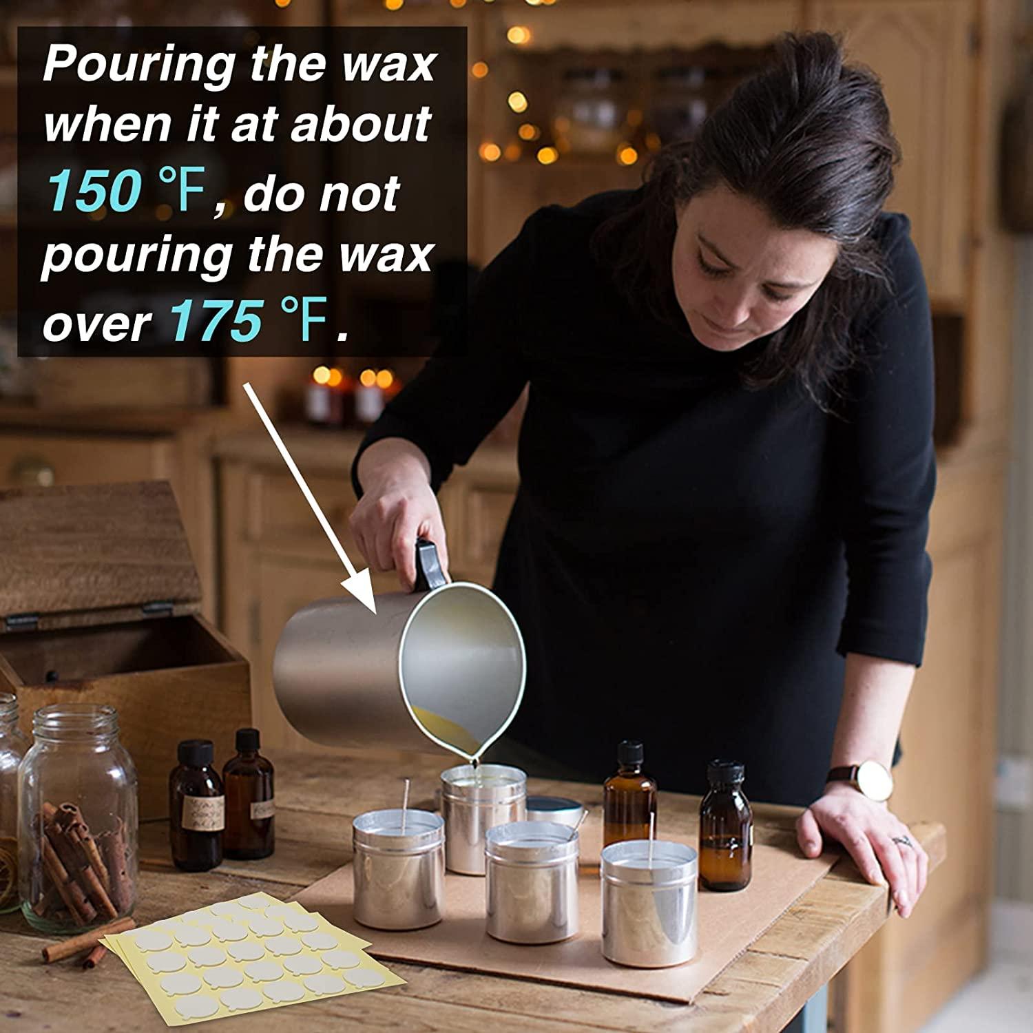 480PCS Aubeco Candle Wick Stickers | Heat-Resistant Double-Sided ...