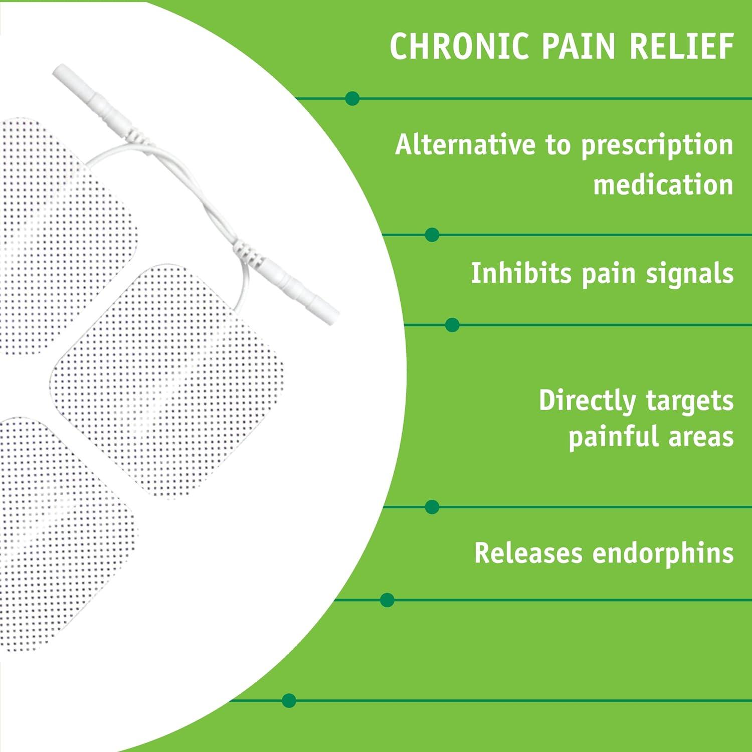 Med-Fit 1 Tens Pads: 16 Pads (4 Packs) of Premium Long-Lasting Self ...