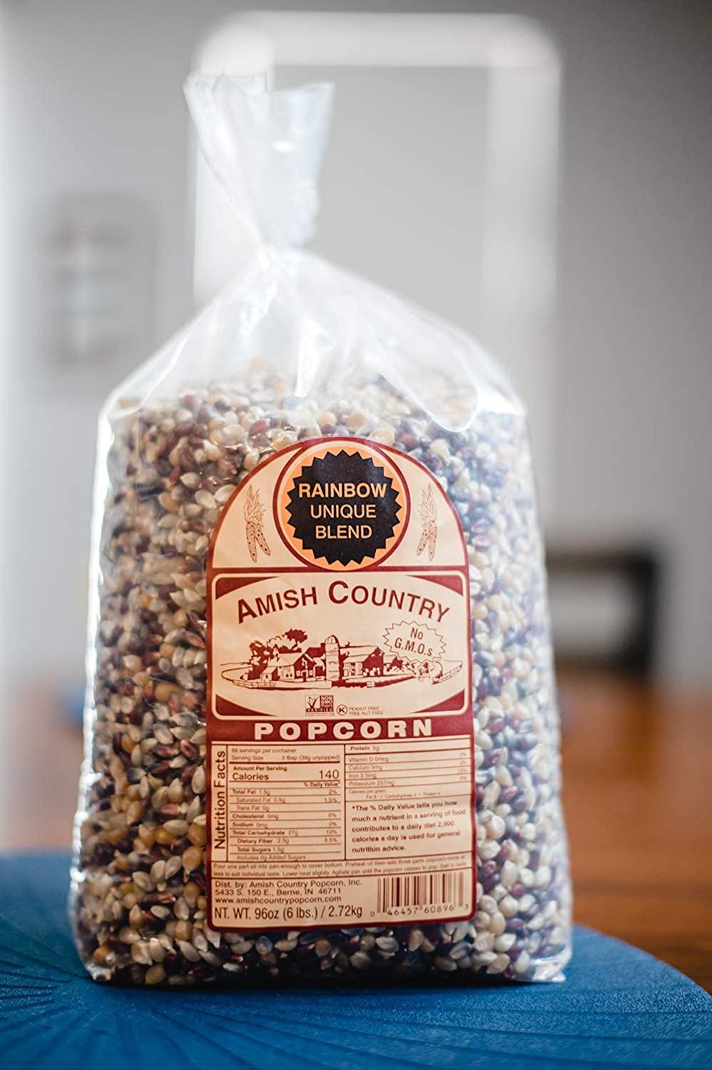 Amish Country Purple Popcorn Kernels - 6 lb Bag | Non-GMO & Gluten Free ...