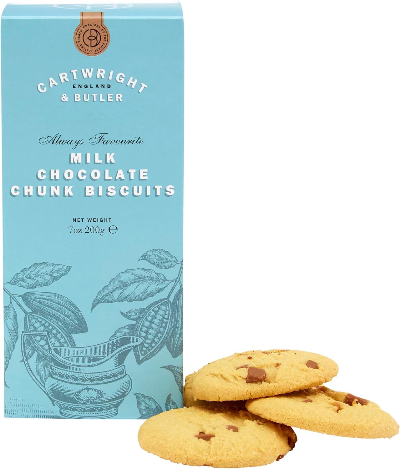 Cartwright & Butler | Milk Chocolate Chunk Biscuits In Carton (Pack of ...