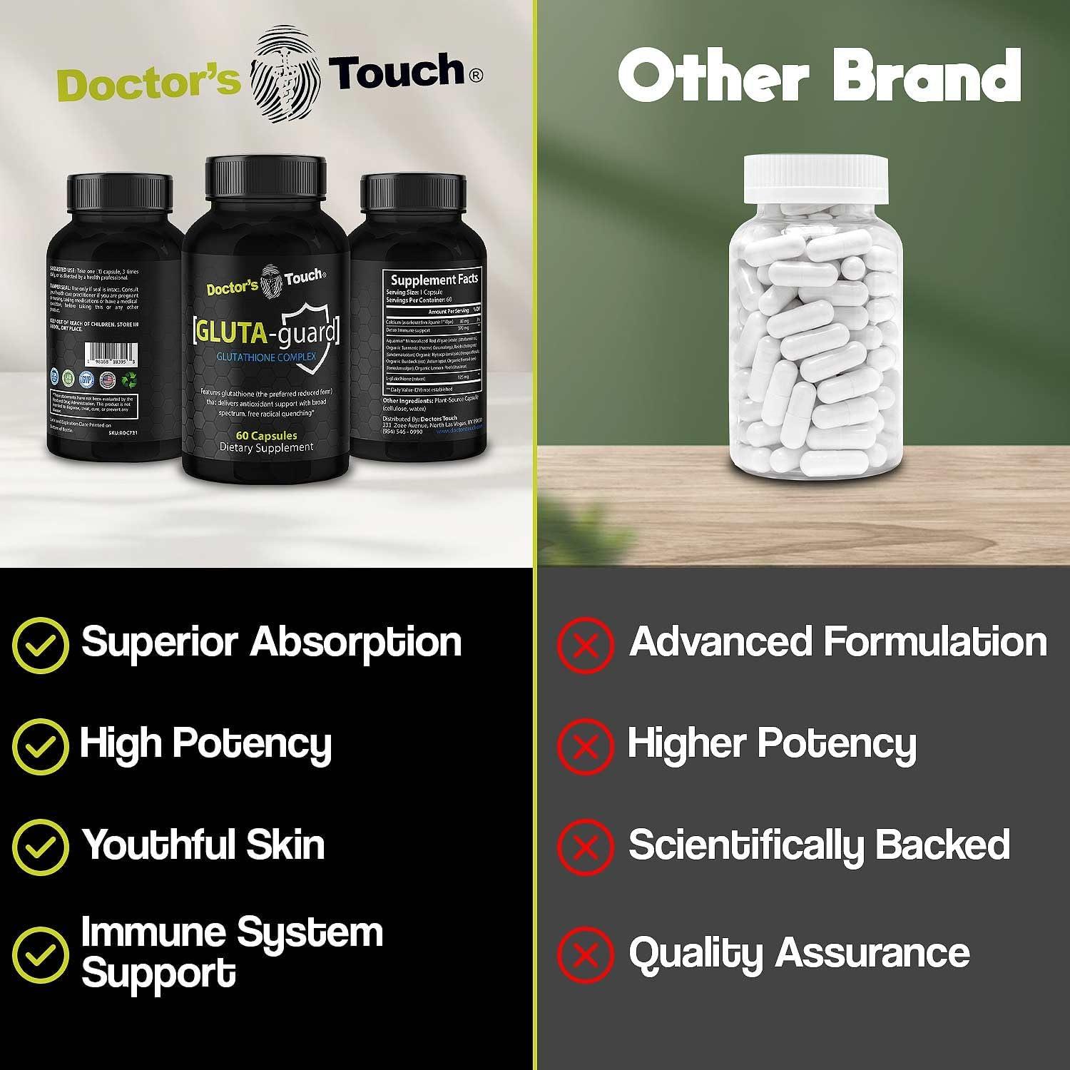 Doctor's Touch Liposomal Glutathione Supplement - Max Absorption for ...