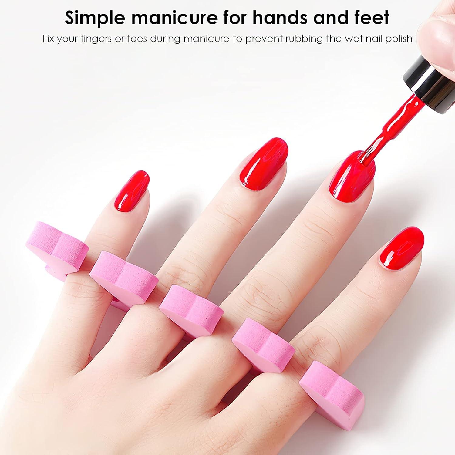 Buy Lasieyo 50 Peach Herz Heart Dividers - Soft Foam Toe Spreader for ...