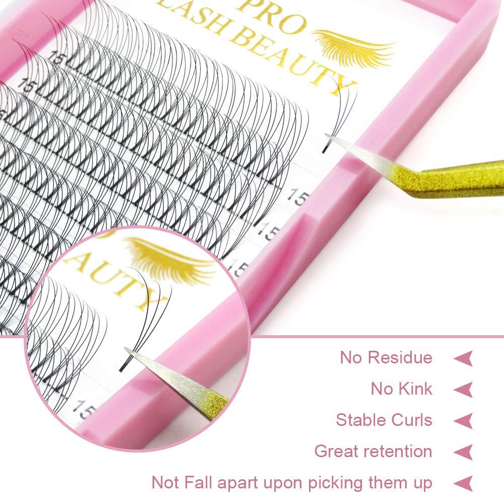 3D D Curl 0.10mm Short Stem Eyelash Extensions - Finished Compartment ...