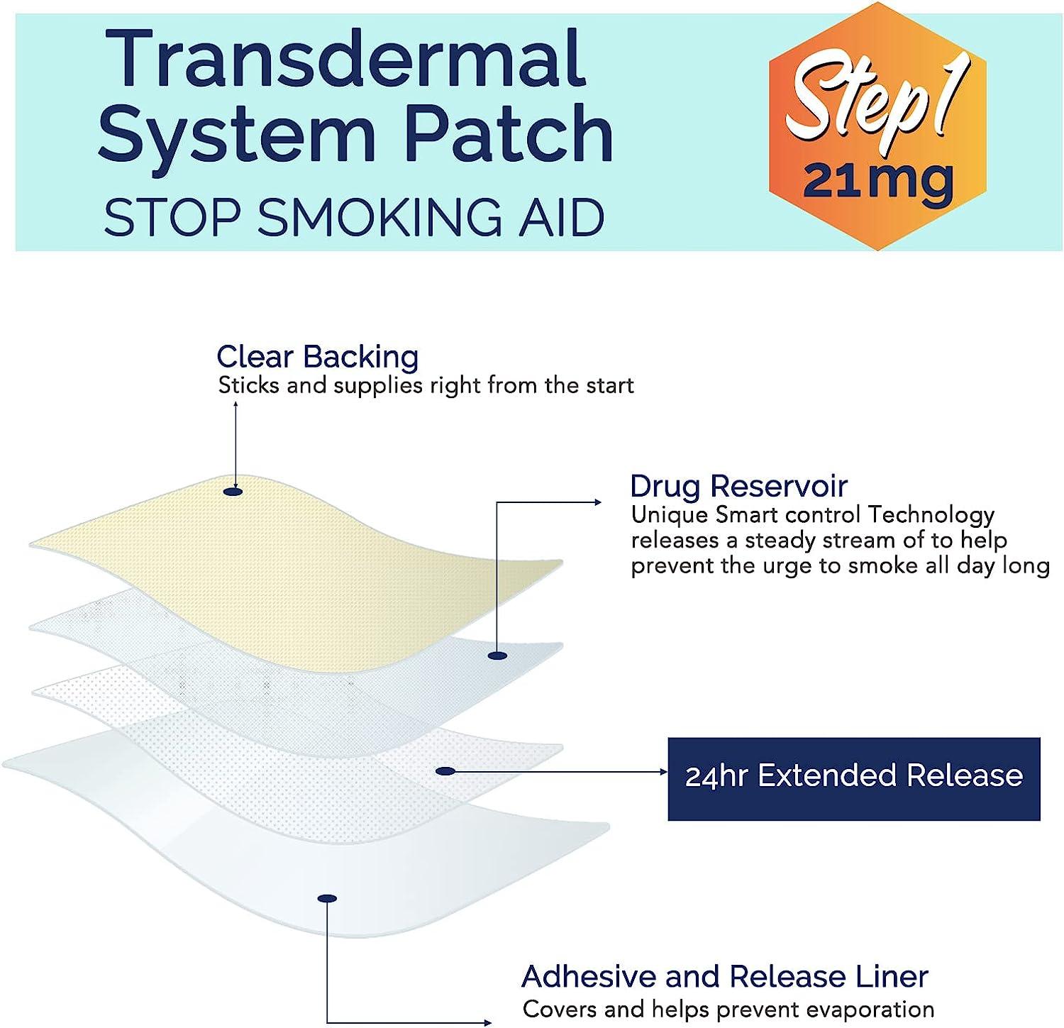 Quit Smoking Patches - Step 1 Nicotine Transdermal System for Smoking ...