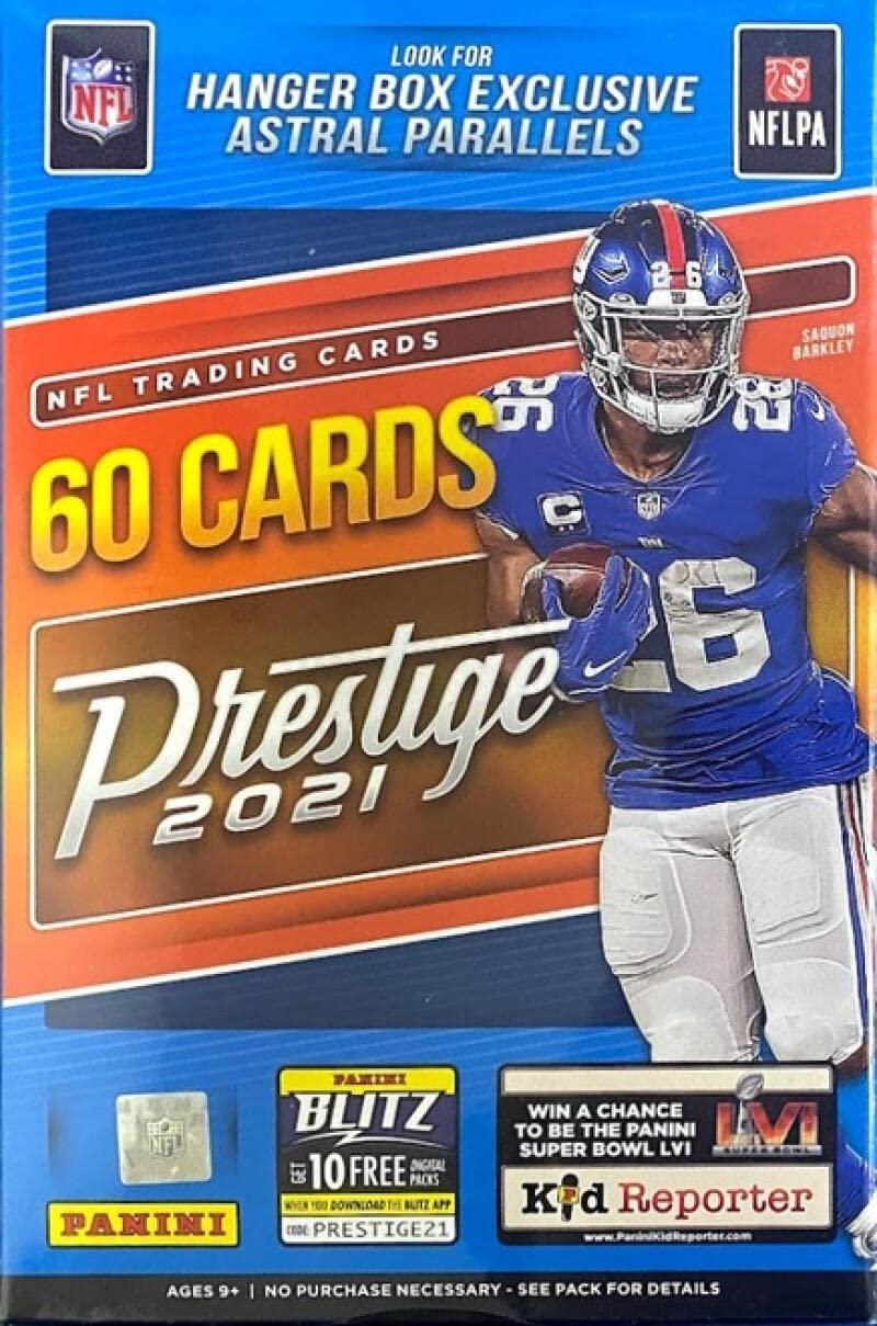 2021 Prestige NFL Football Hanger Box - 60 Cards with Exclusive Astral ...