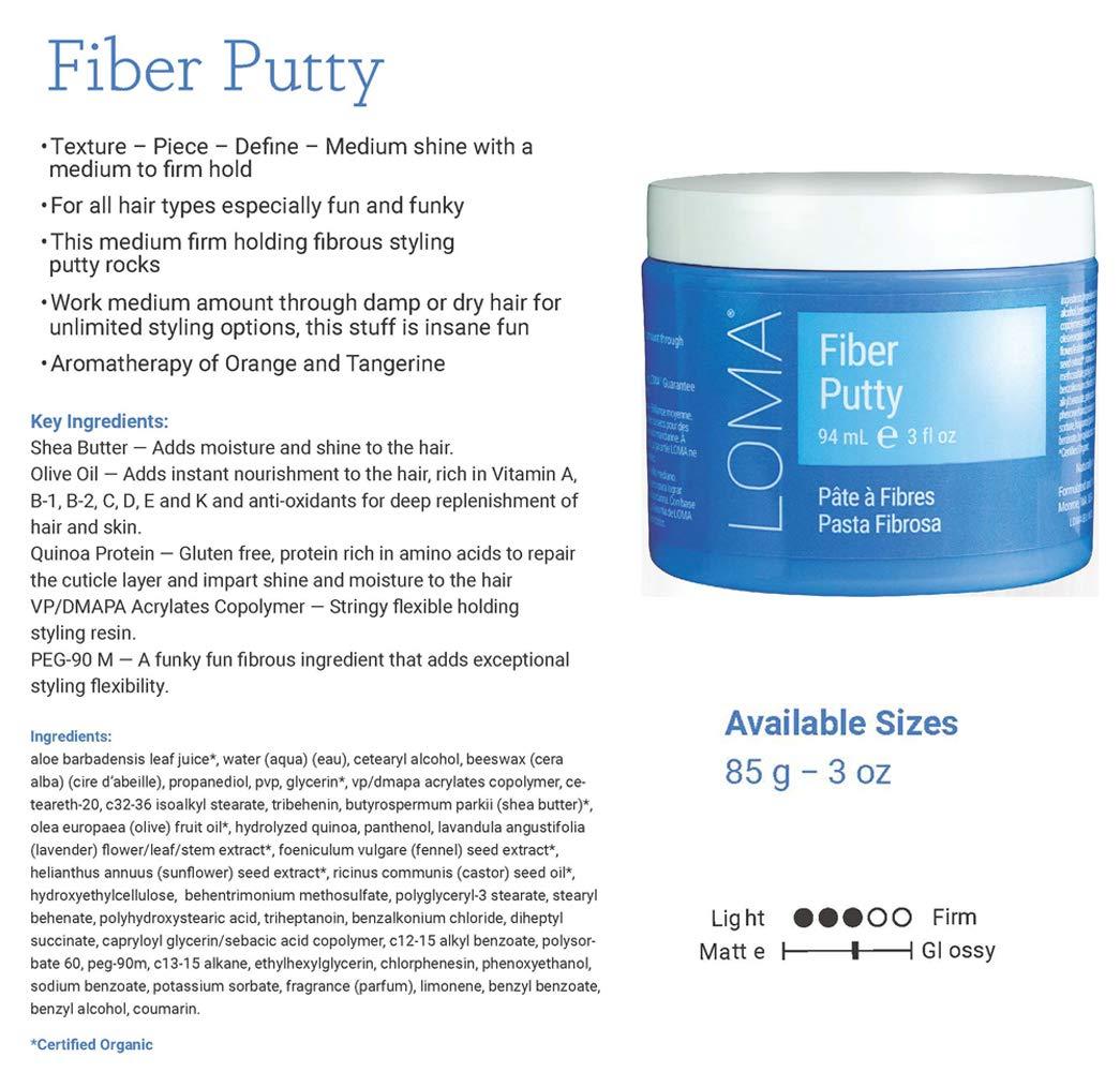 Loma Fiber Putty Orange/Tangerine 3 Fl Oz - Strong Hold Hair Styling ...
