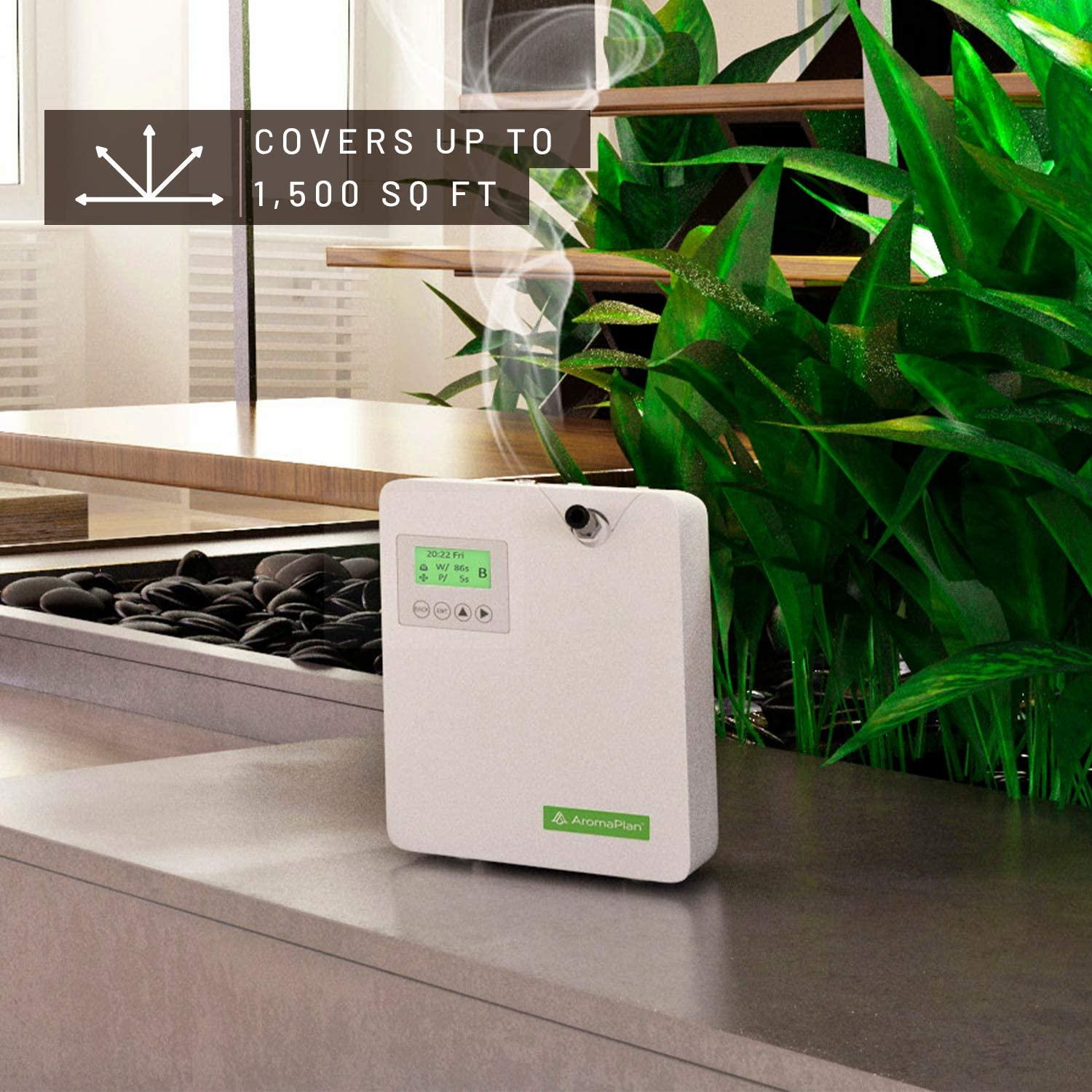 AromaPlan Home Scent Air Machine - White Essential Oil Diffuser for ...