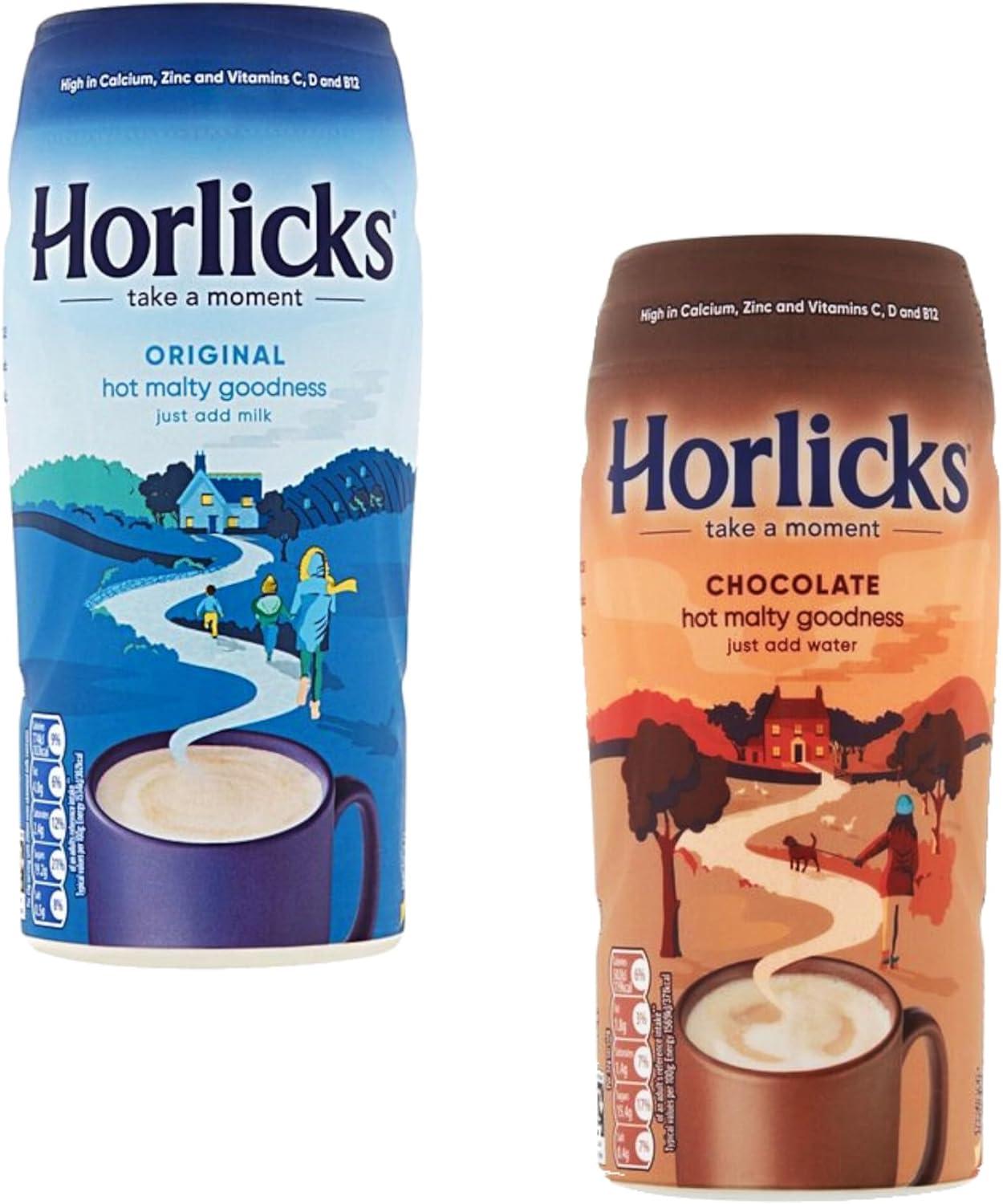 Instant Malt and Chocolate Drinks Variety Bundle with - Horlicks ...