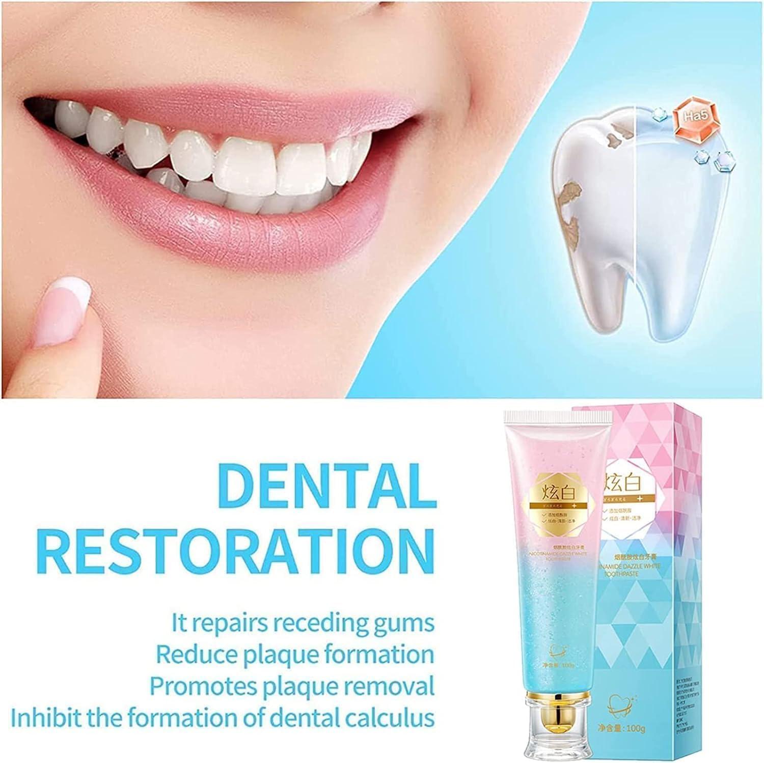 Niacinamide Toothpaste for Lightening & Stain Removal - Bright White ...