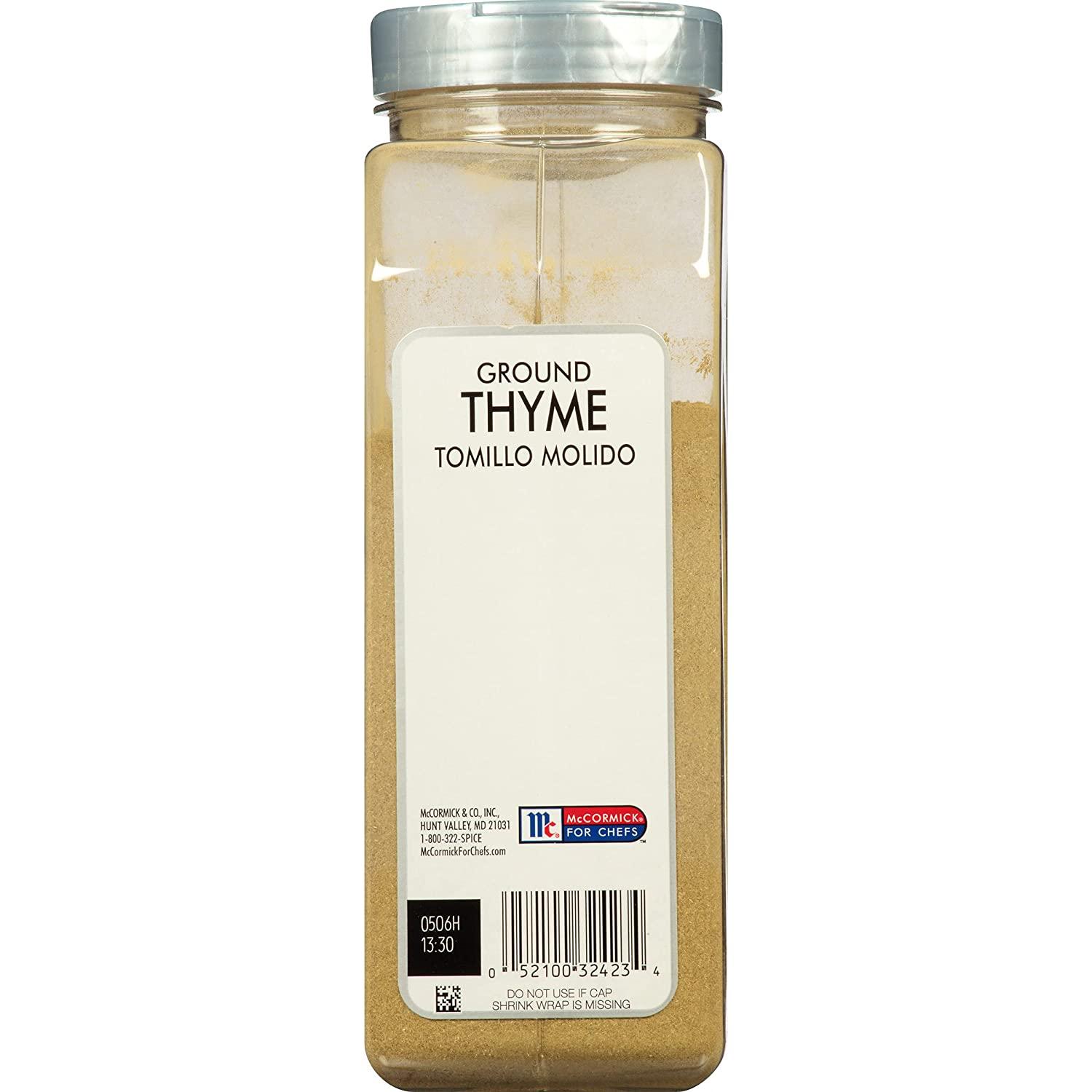 McCormick Culinary Ground Thyme 11 oz - Versatile Seasoning for ...