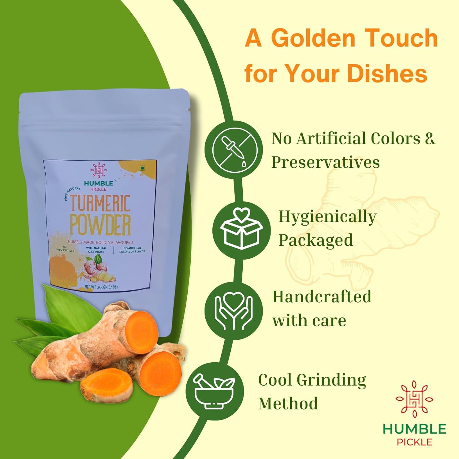 Turmeric Powder by Humble Pickle Traditionally Good 7 Oz No Additives ...