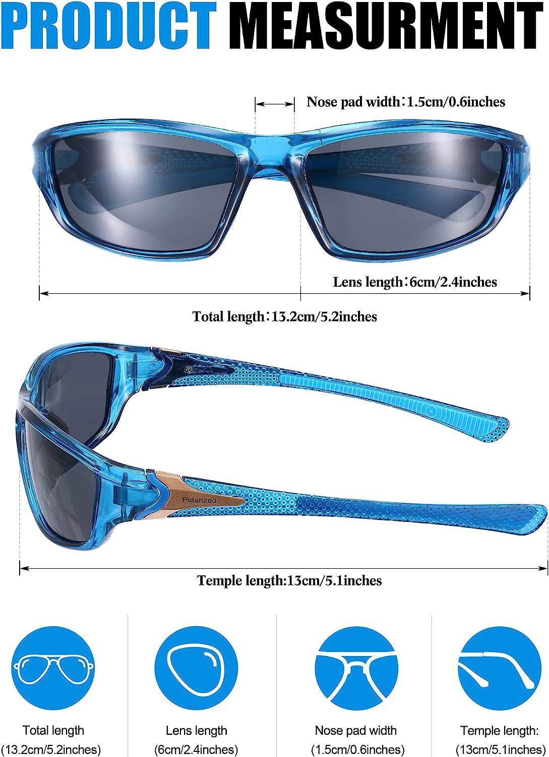 Polarized Sports Sunglasses for Men - 9 Pairs | Driving, Running ...