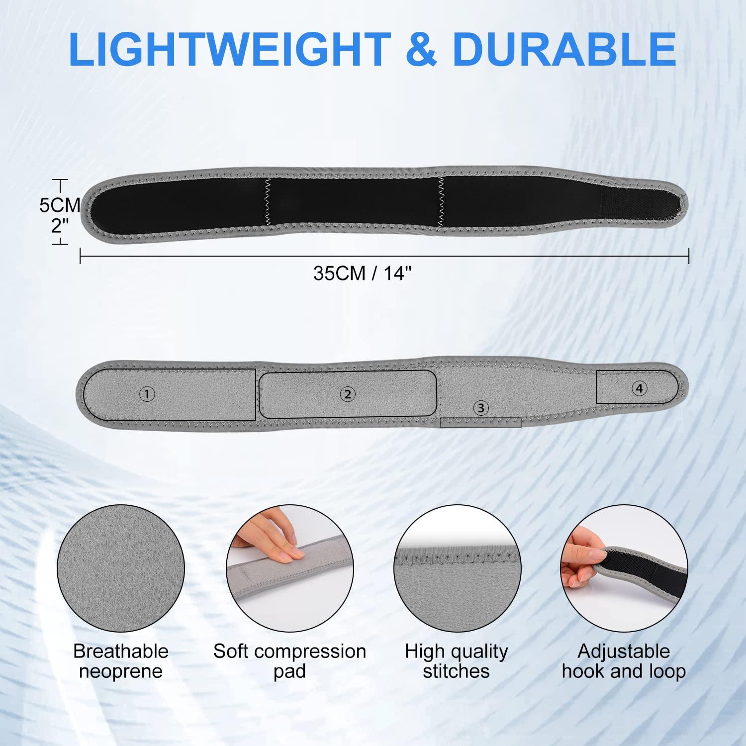 SupreGear Adjustable IT Band Compression Wrap - Support for Iliotibial ...