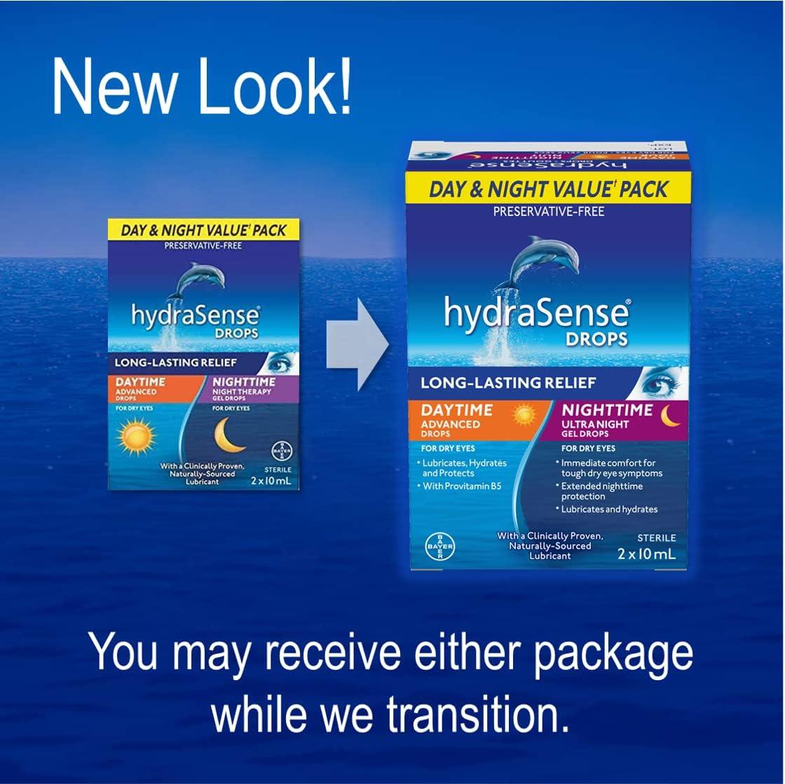 Eye Drops Day and Night Pack - Fast Relief for Dry Eyes Preservative ...