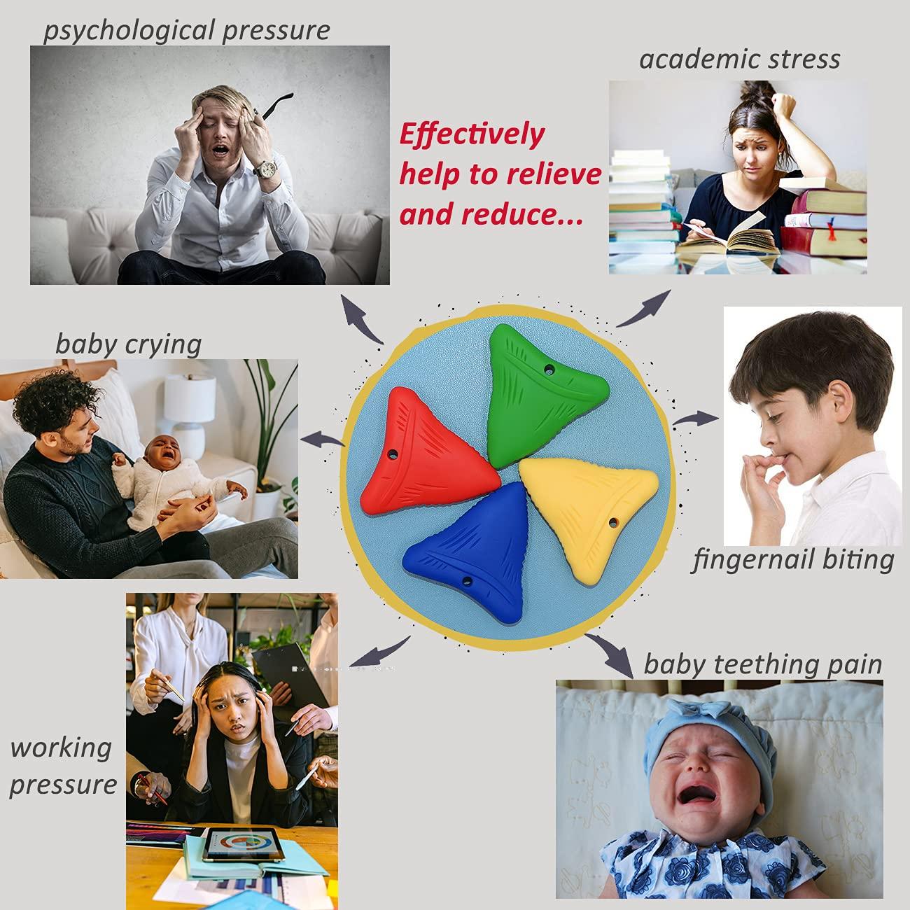 Sensory Chew Necklace 4 Pack - Shark Tooth Chew Necklaces for Kids and ...