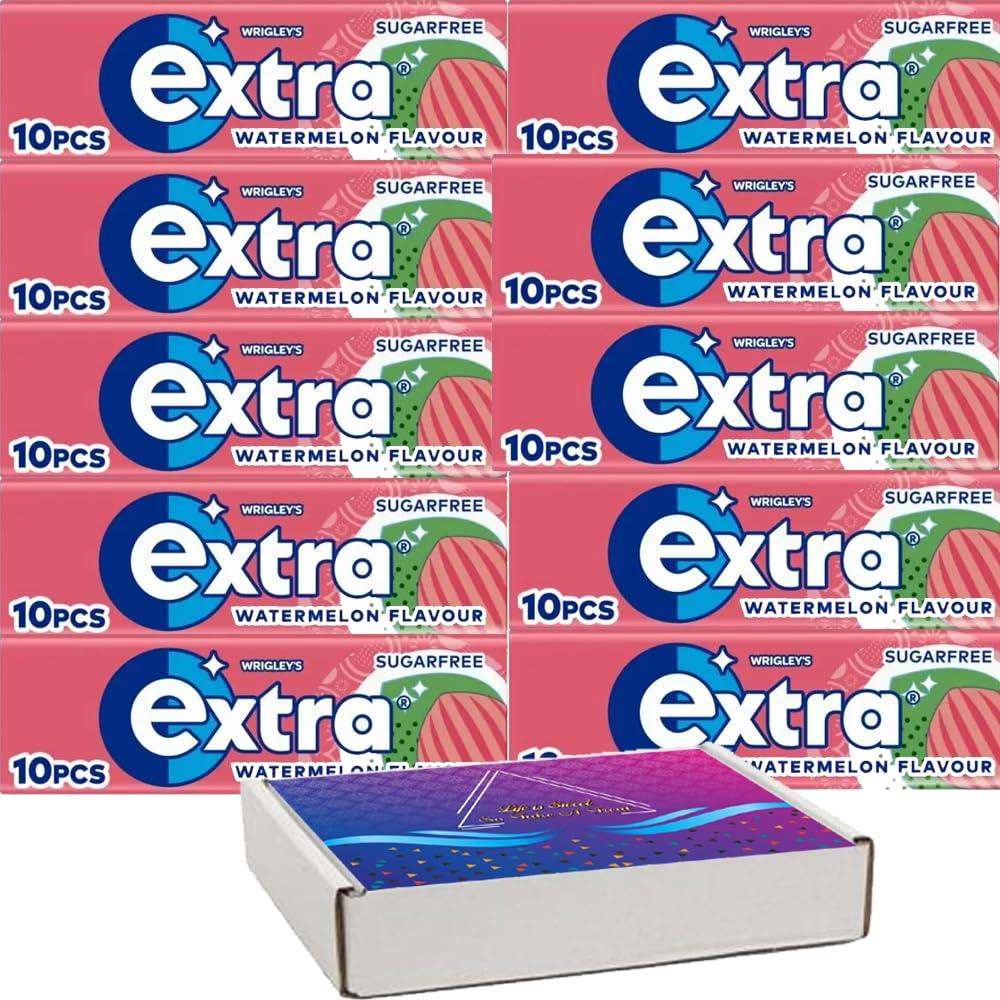 VIMIX Extra Watermelon Flavour Sugar Free Chewing Gum 10 Pieces 14g ...
