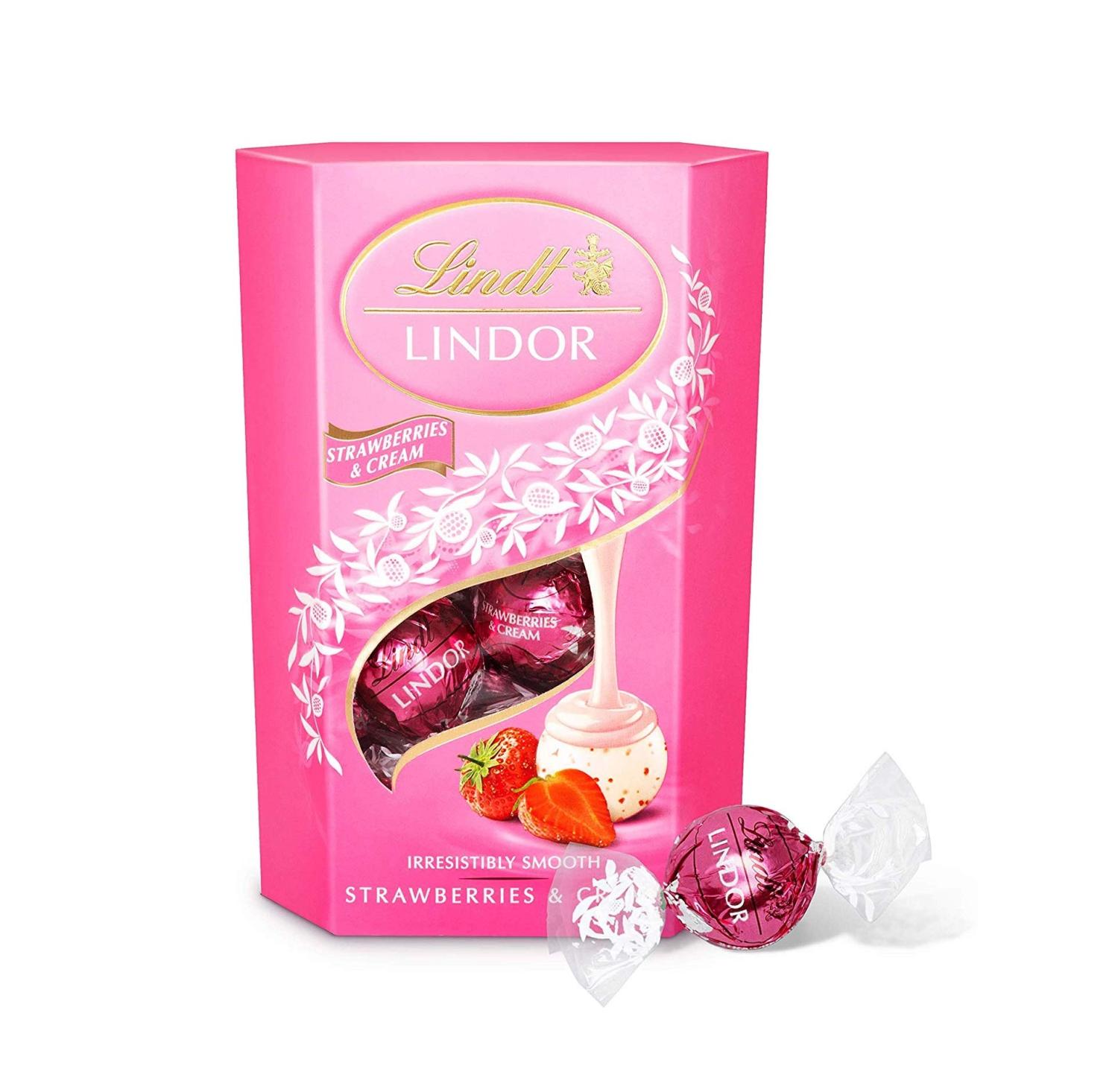 Lindt Lindor Strawberries And Cream 200g Indulge In Rich And Creamy